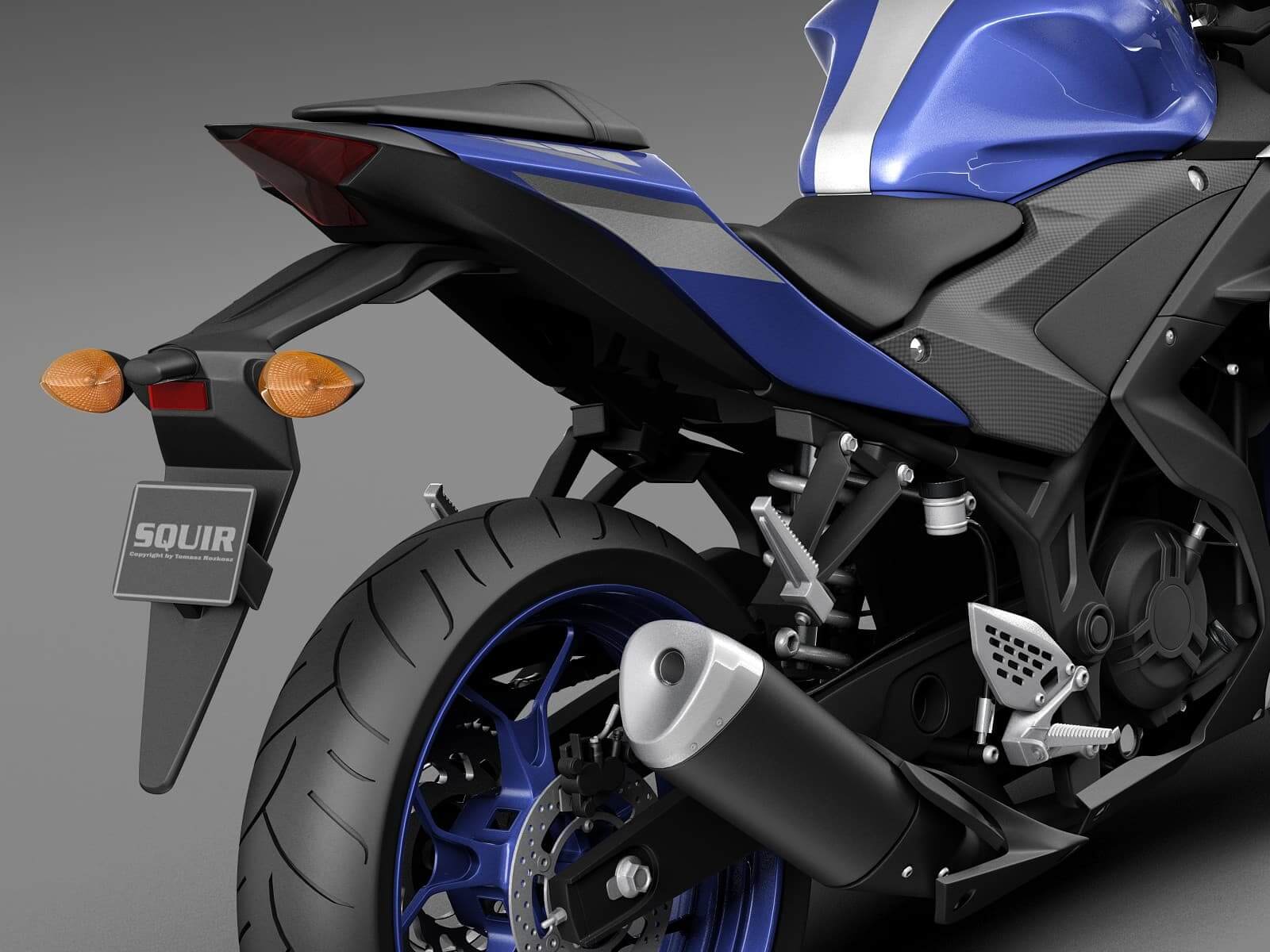 Yamaha YZF R3 2015 - 3D Model by SQUIR