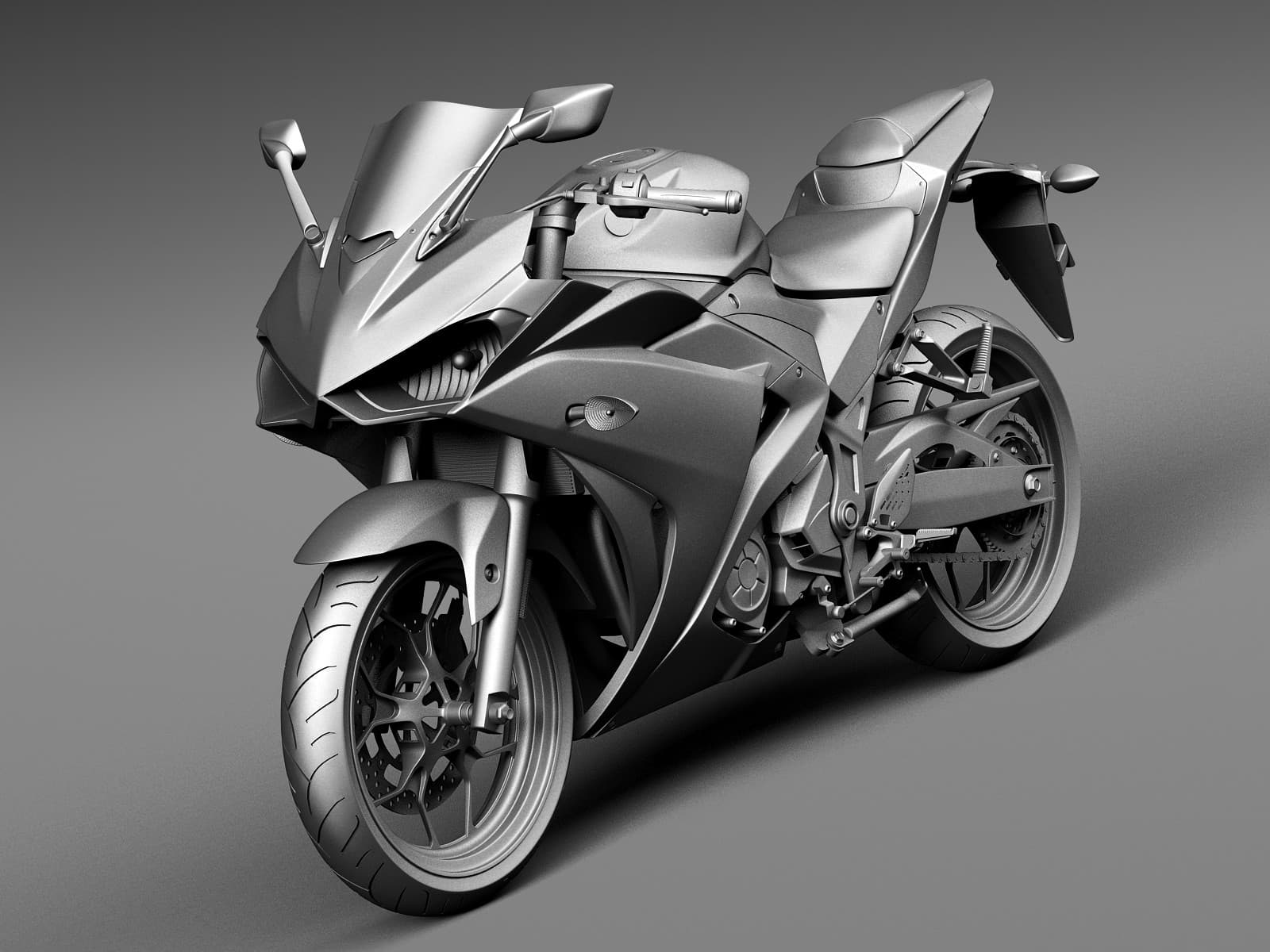 Yamaha YZF R3 2015 - 3D Model by SQUIR