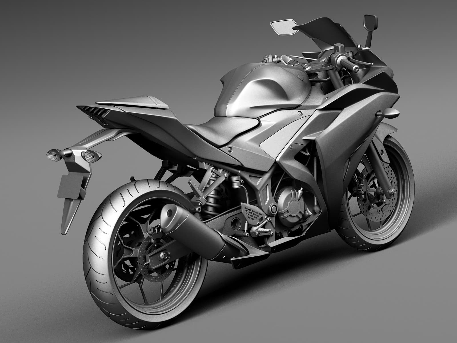 Yamaha YZF R3 2015 - 3D Model by SQUIR