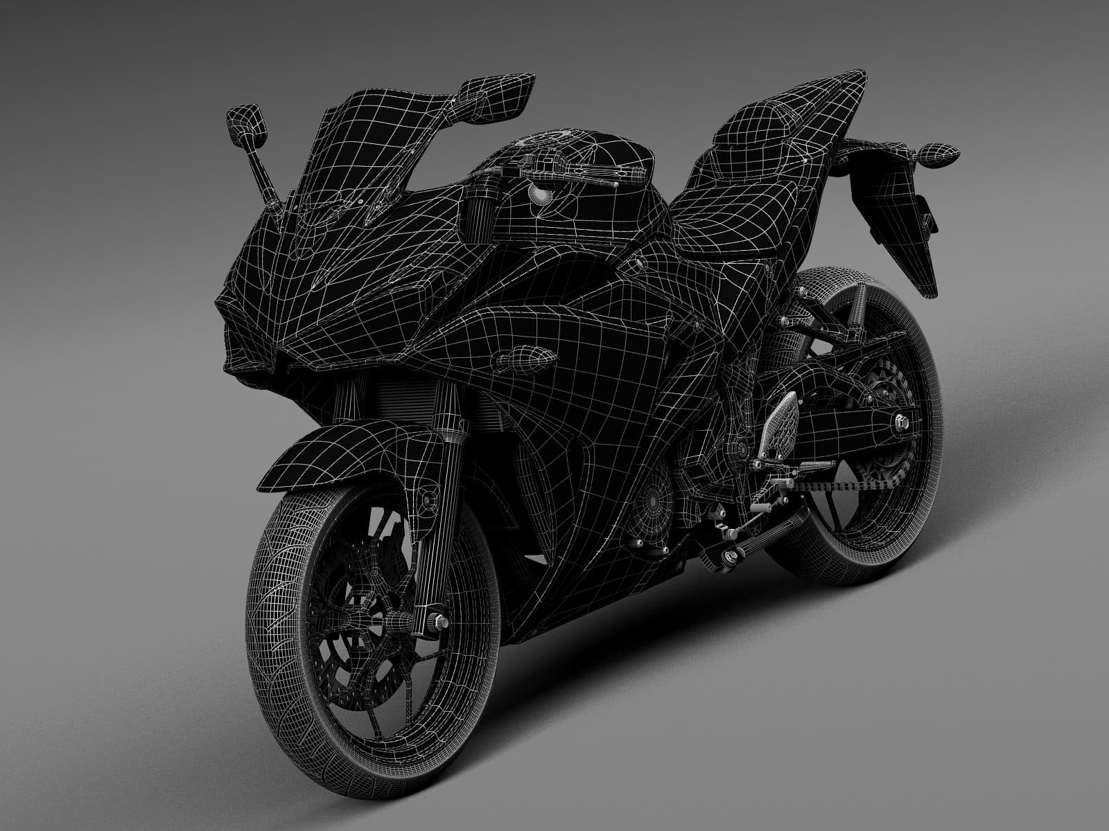 Yamaha YZF R3 2015 - 3D Model by SQUIR