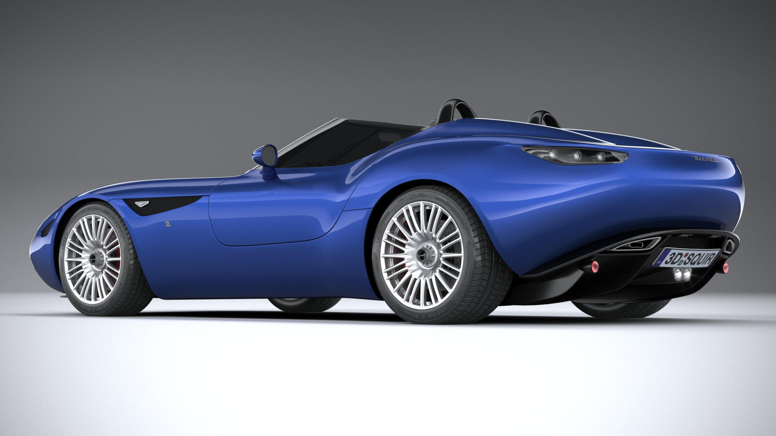 Zagato Mostro Barchetta 2022 - 3D Model by SQUIR