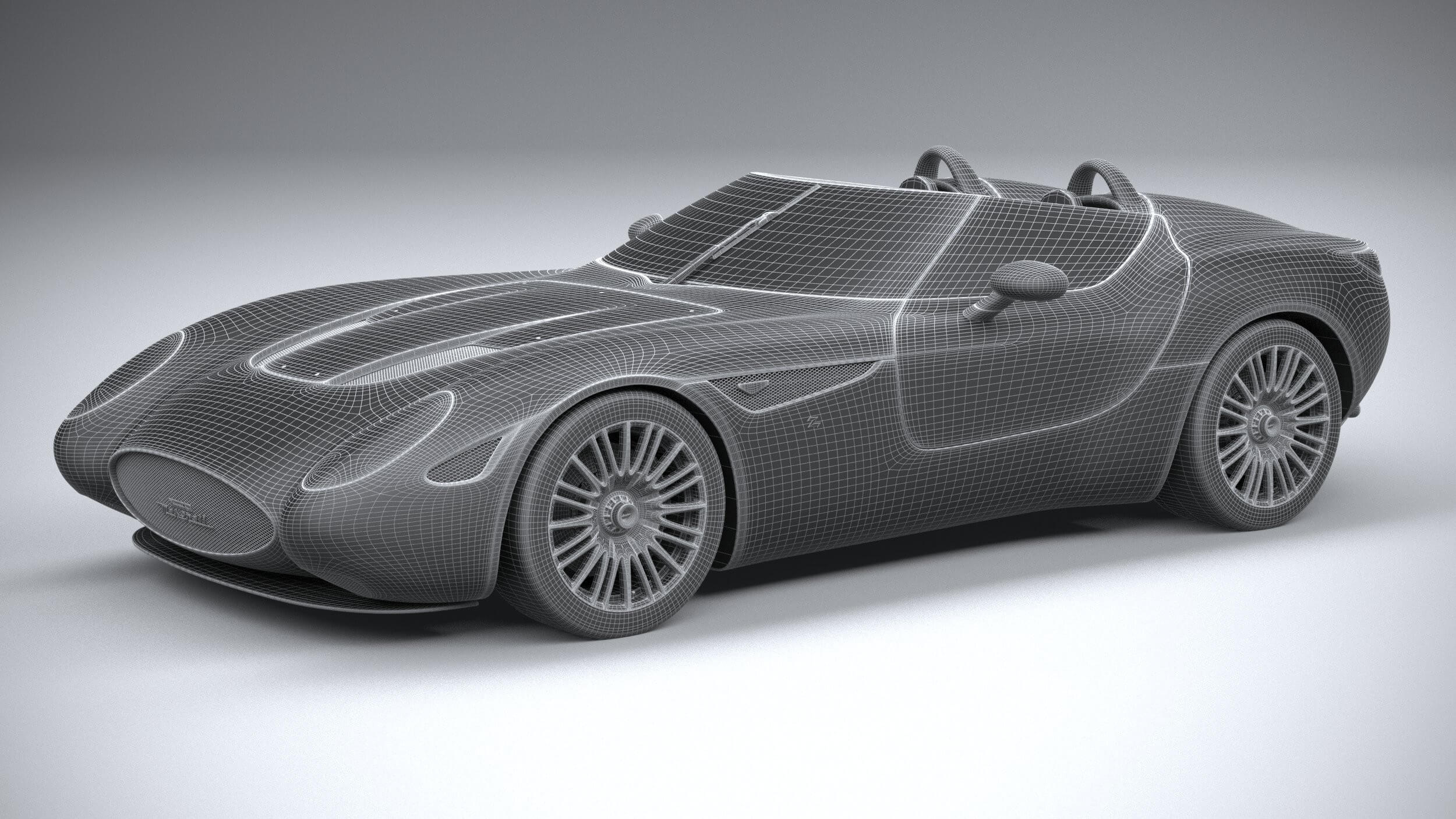 Zagato Mostro Barchetta 2022 - 3D Model by SQUIR