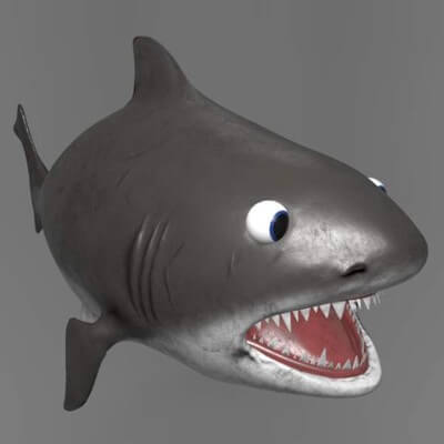 Great White Shark 3D Model