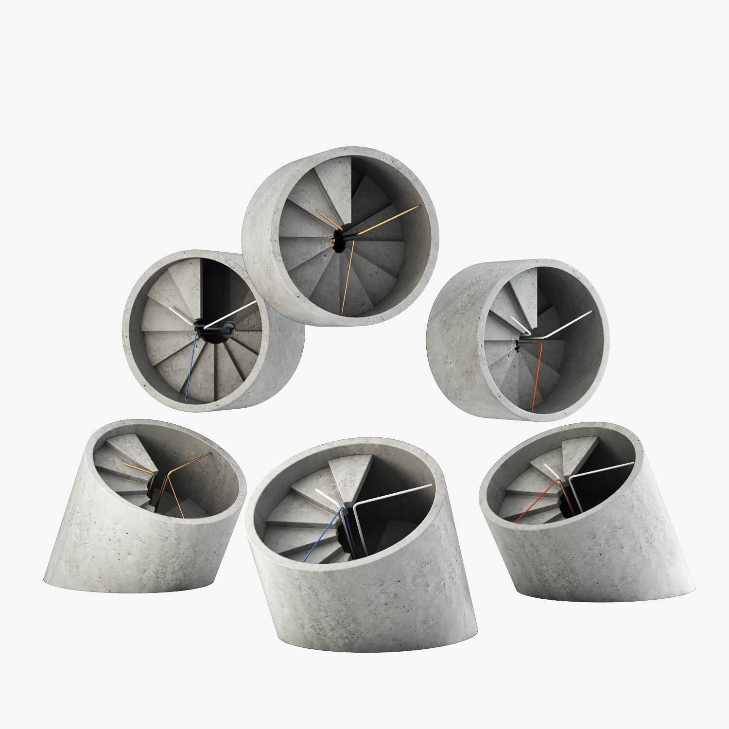 22Designstudio 4th Dimension Clock - 3D Model by sta_84