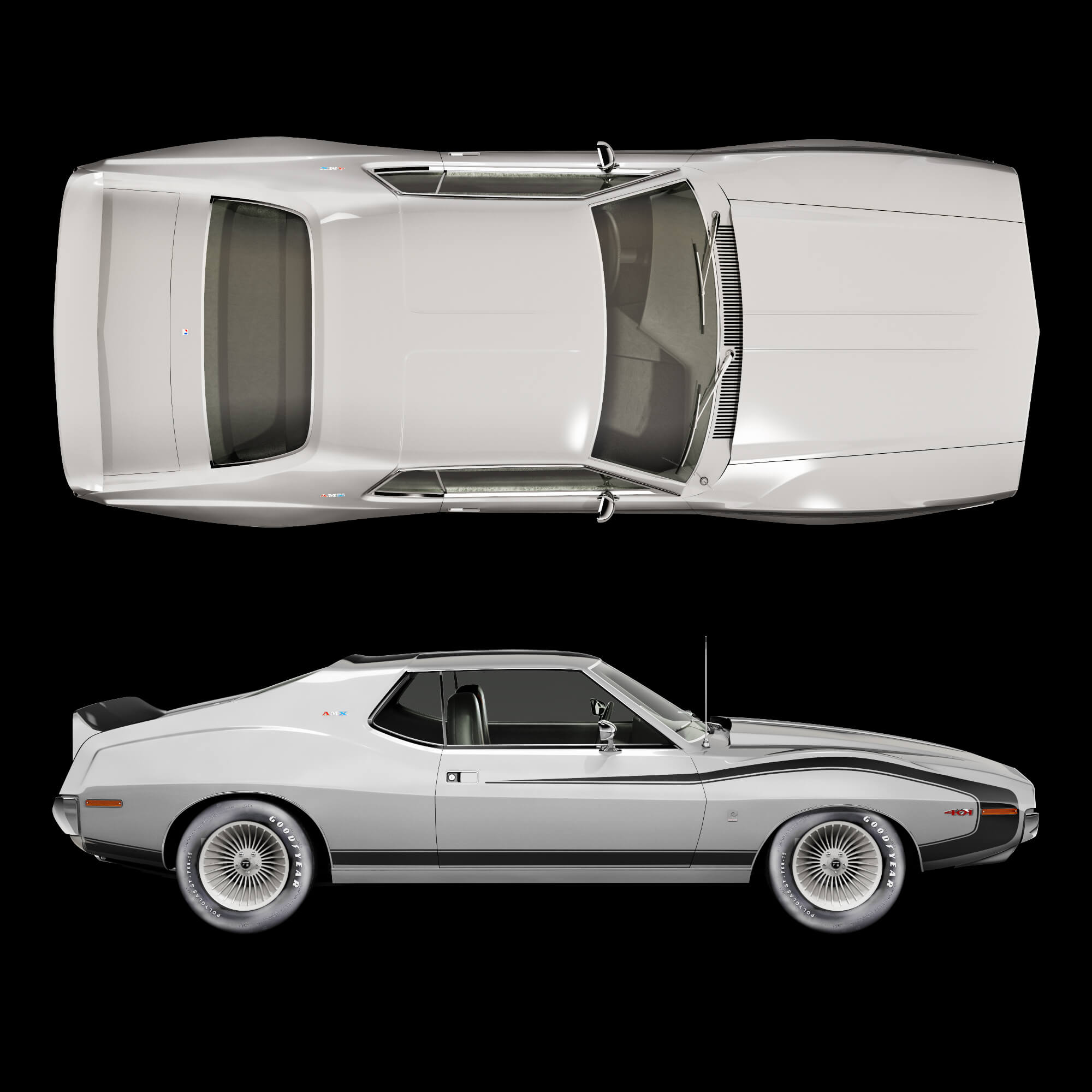 AMC Amx Pierre Cardin 1973 - 3D Model by sta_84