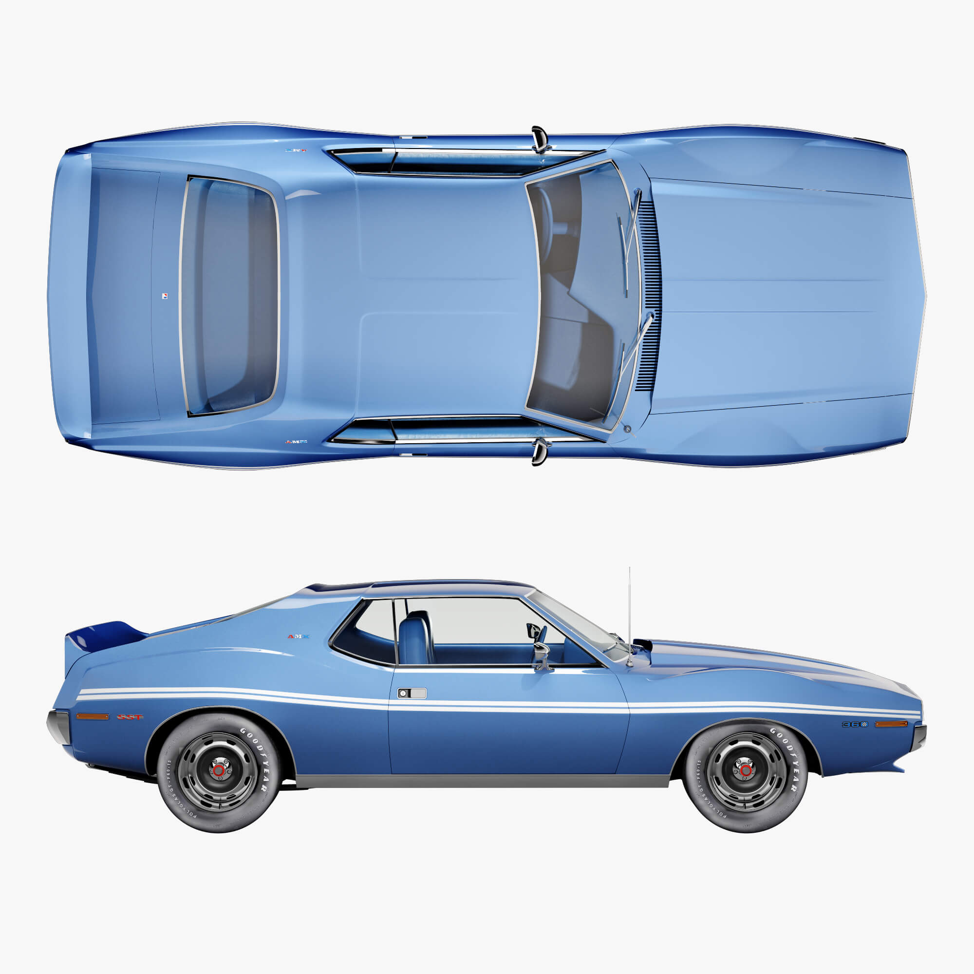 AMC Amx SST 1972 - 3D Model by sta_84