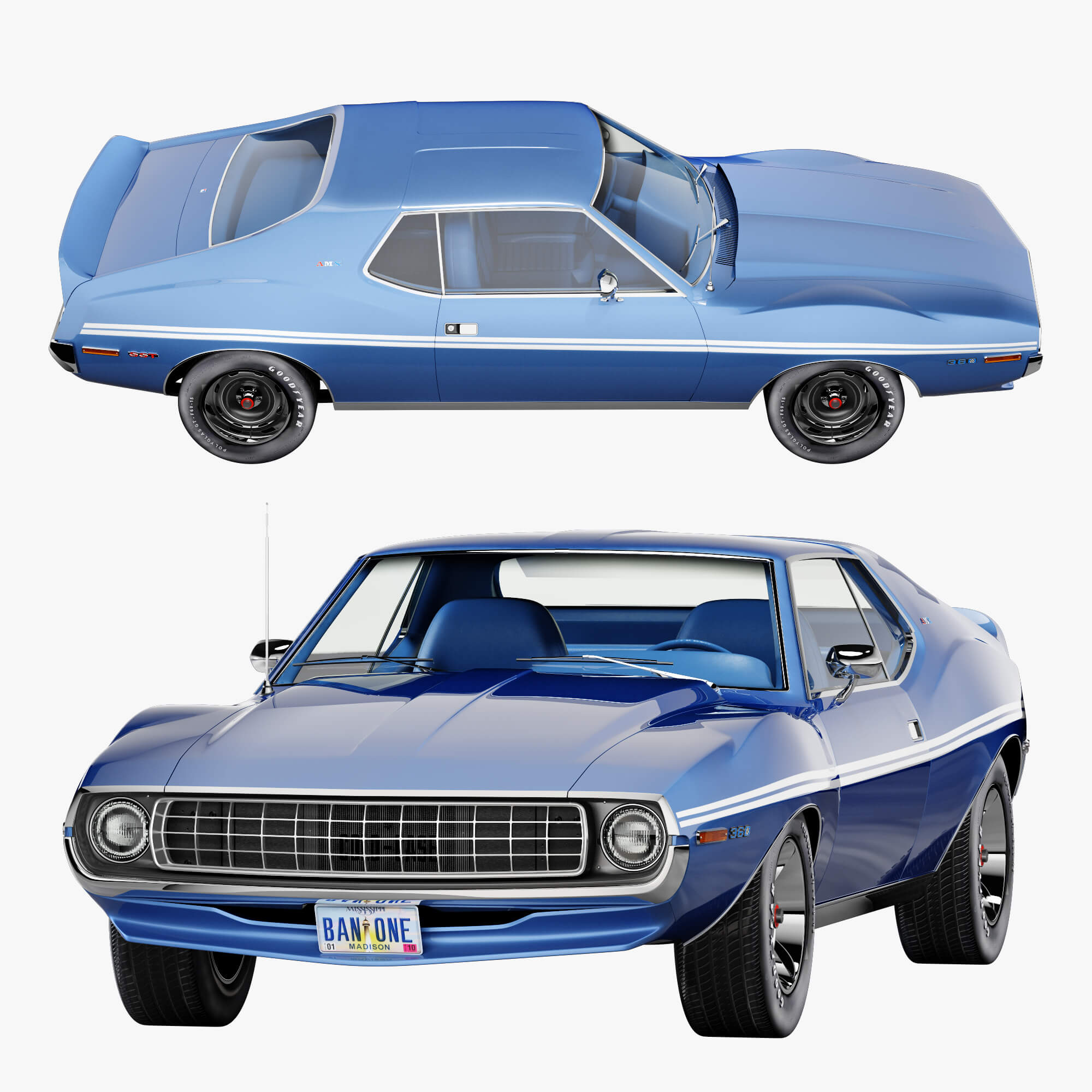 AMC Amx SST 1972 - 3D Model by sta_84