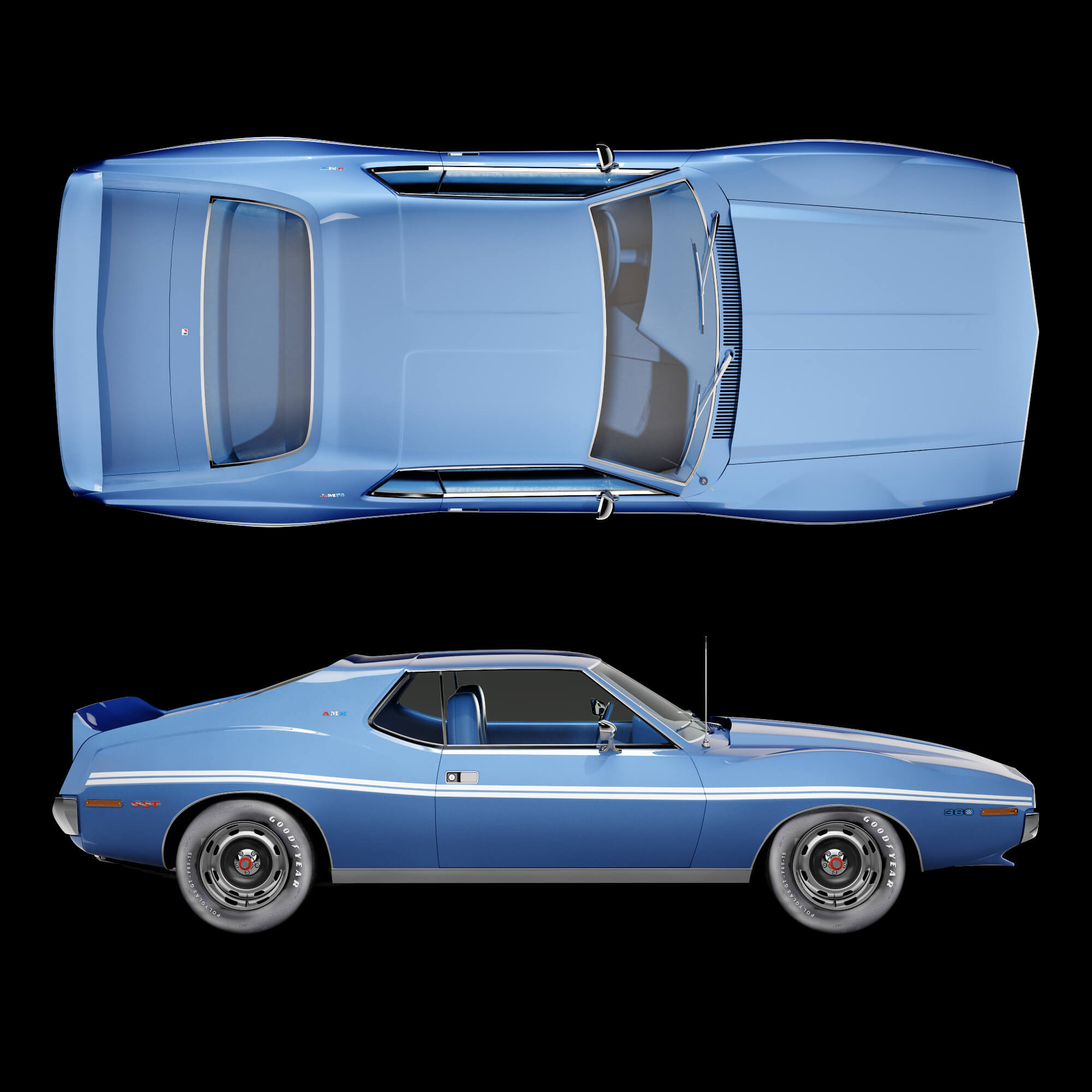 AMC Amx SST 1972 - 3D Model by sta_84