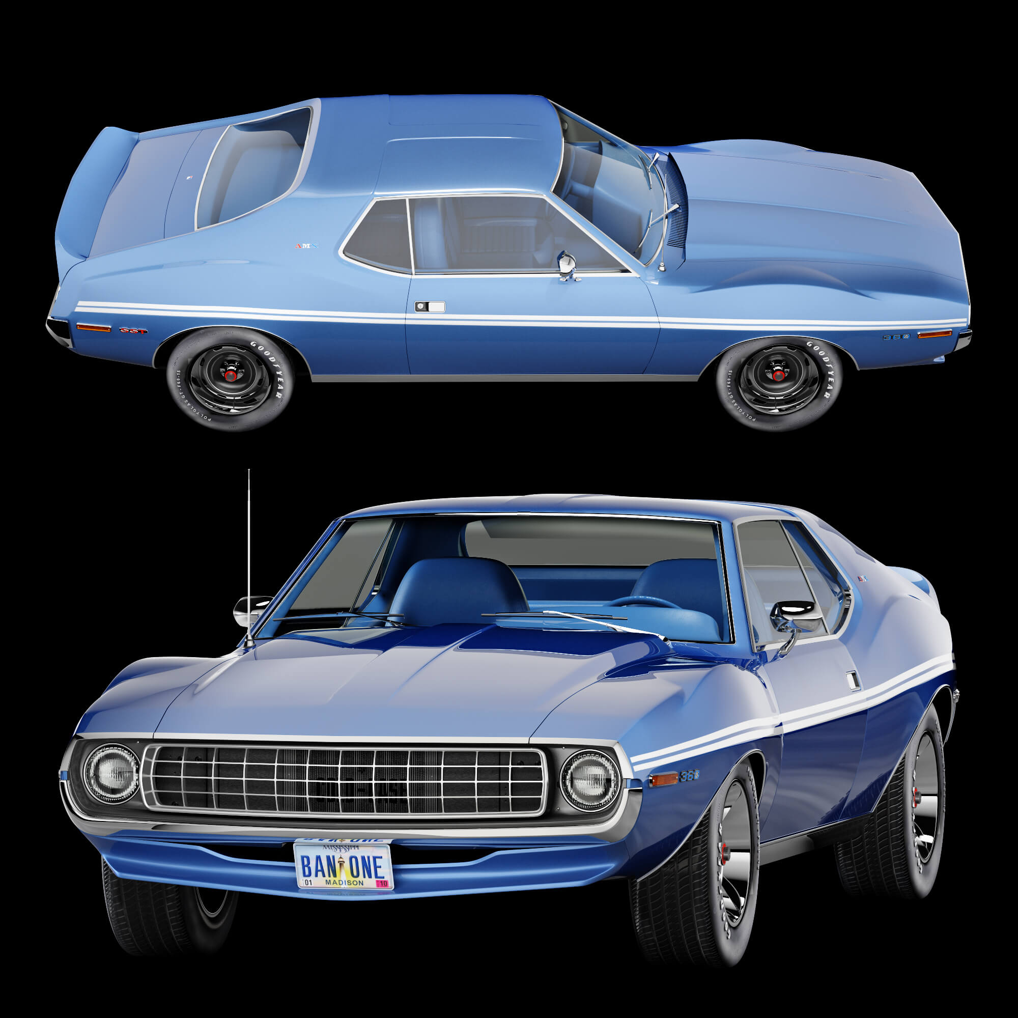 AMC Amx SST 1972 - 3D Model by sta_84