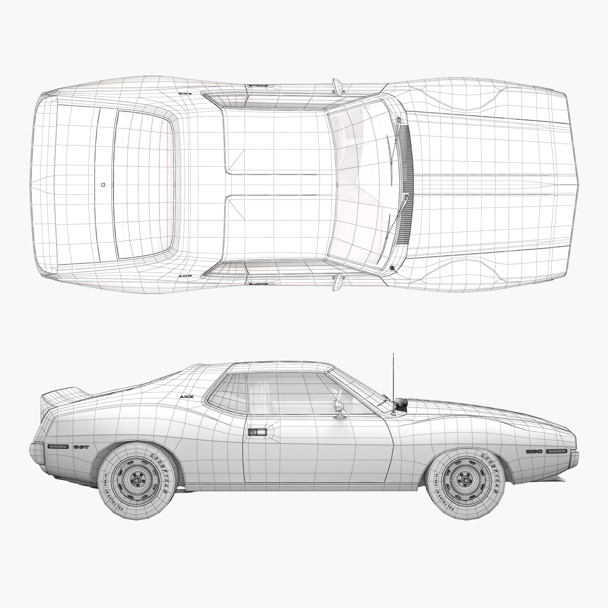 AMC Amx SST 1972 - 3D Model by sta_84