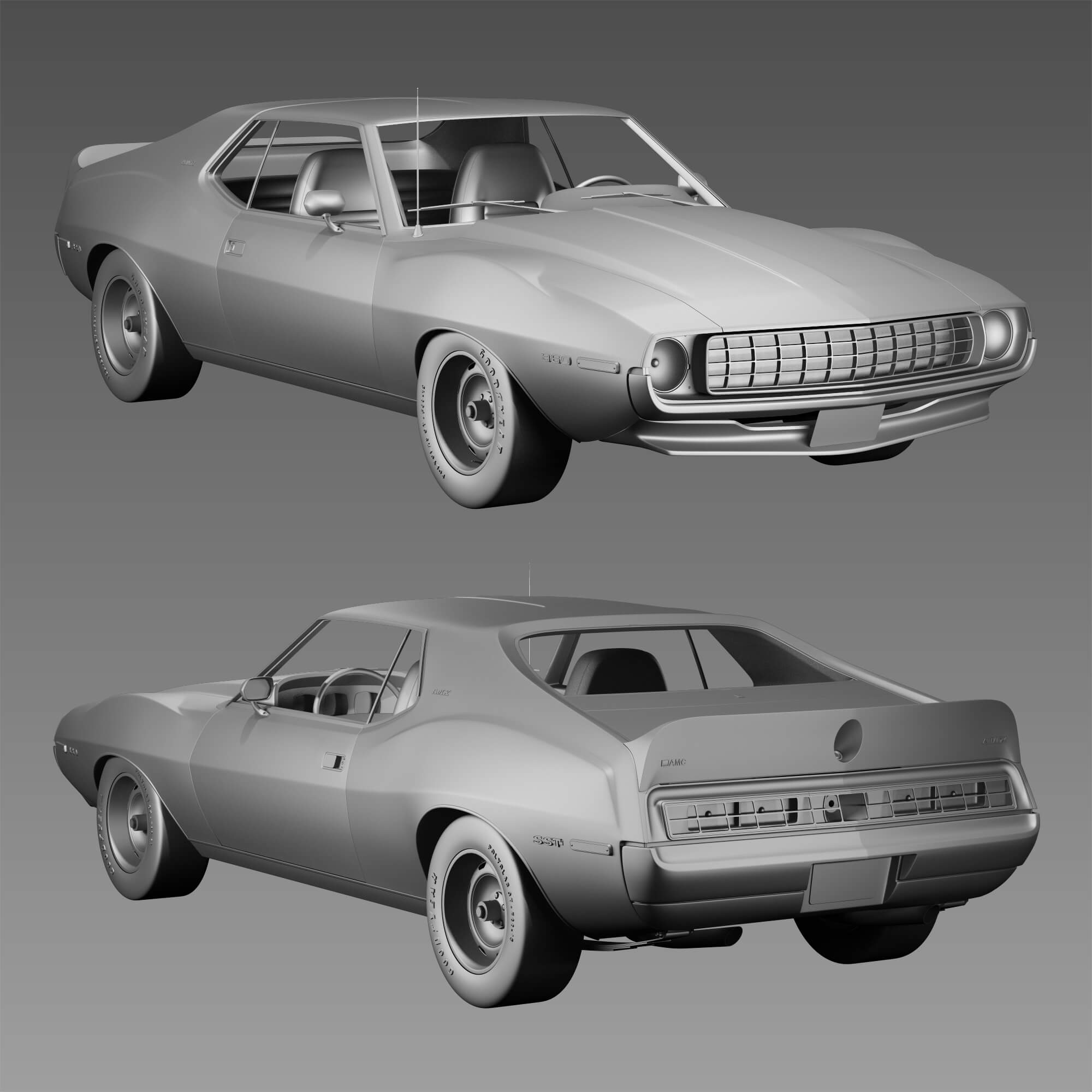 AMC Amx SST 1972 - 3D Model by sta_84
