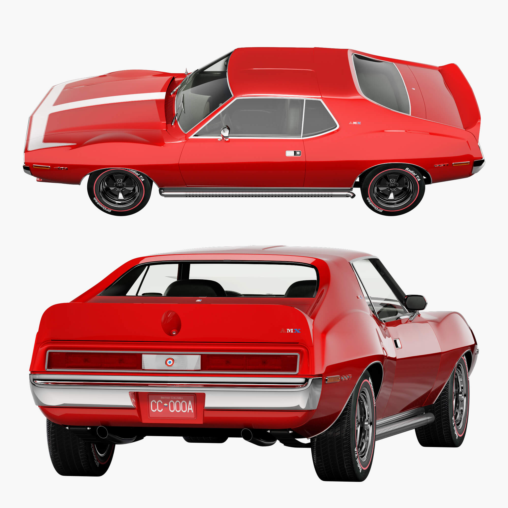 AMC Amx SST-1973 3D Model by sta_84