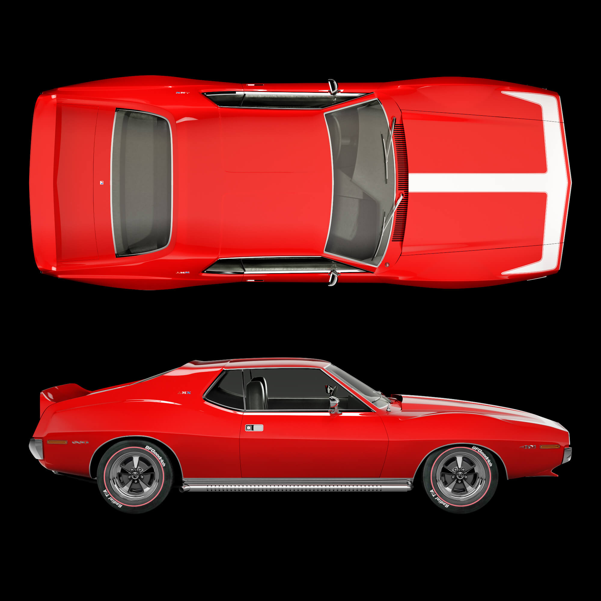 AMC Amx SST-1973 3D Model by sta_84