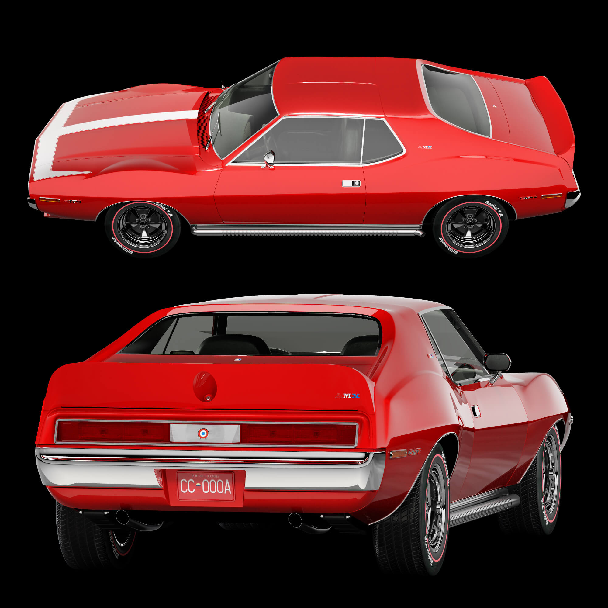AMC Amx SST-1973 3D Model by sta_84