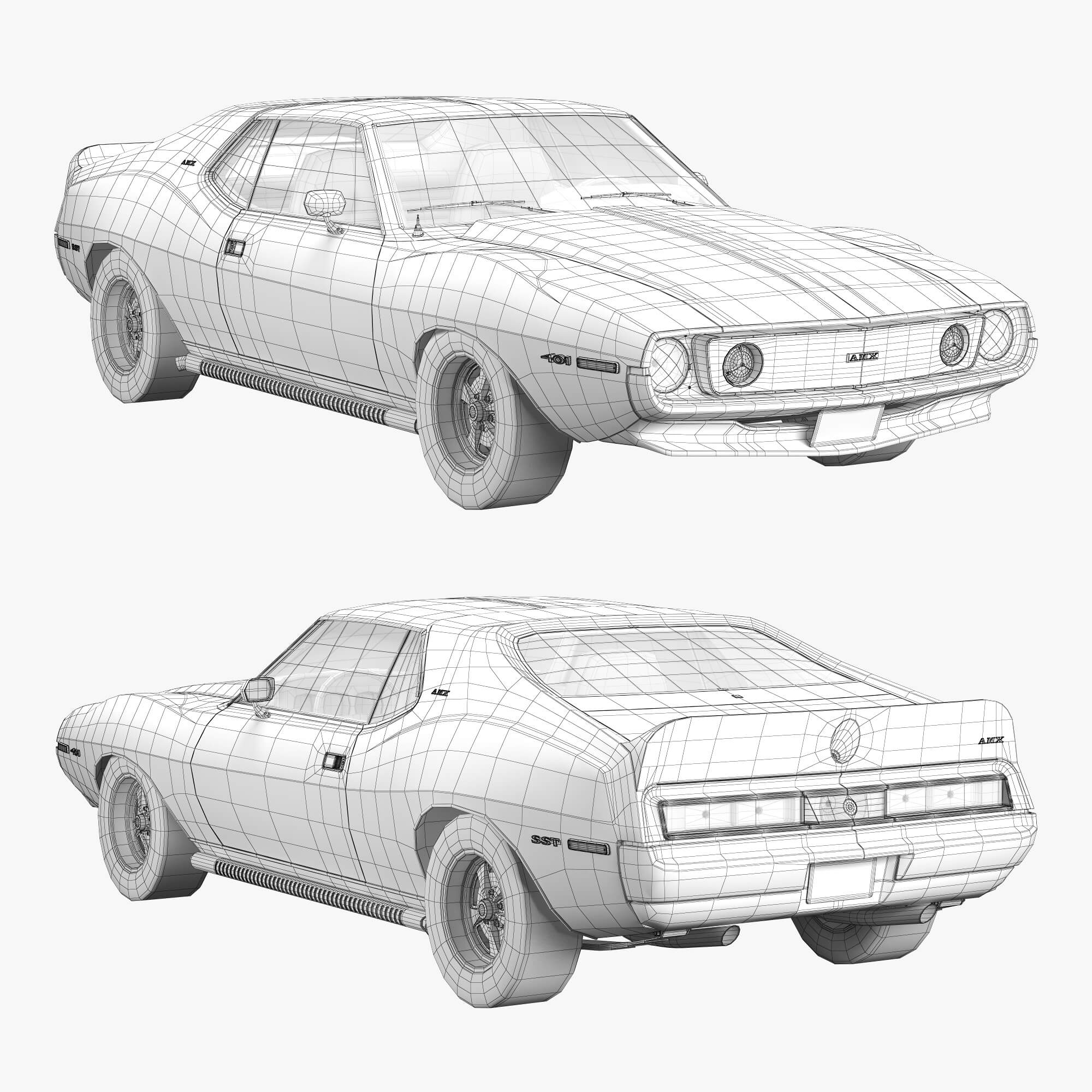 AMC Amx SST-1973 3D Model by sta_84