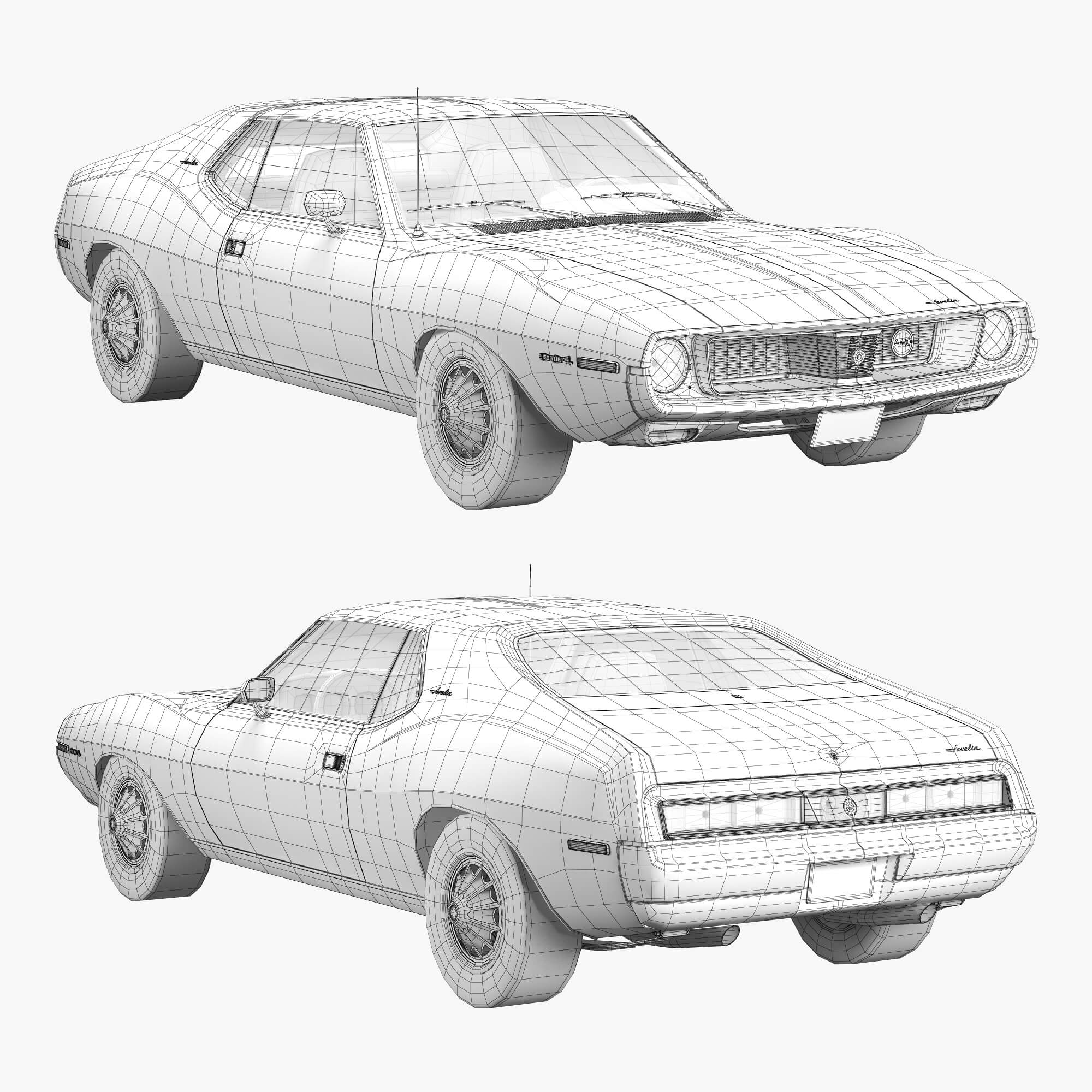 AMC Javelin 1971 - 3D Model by sta_84