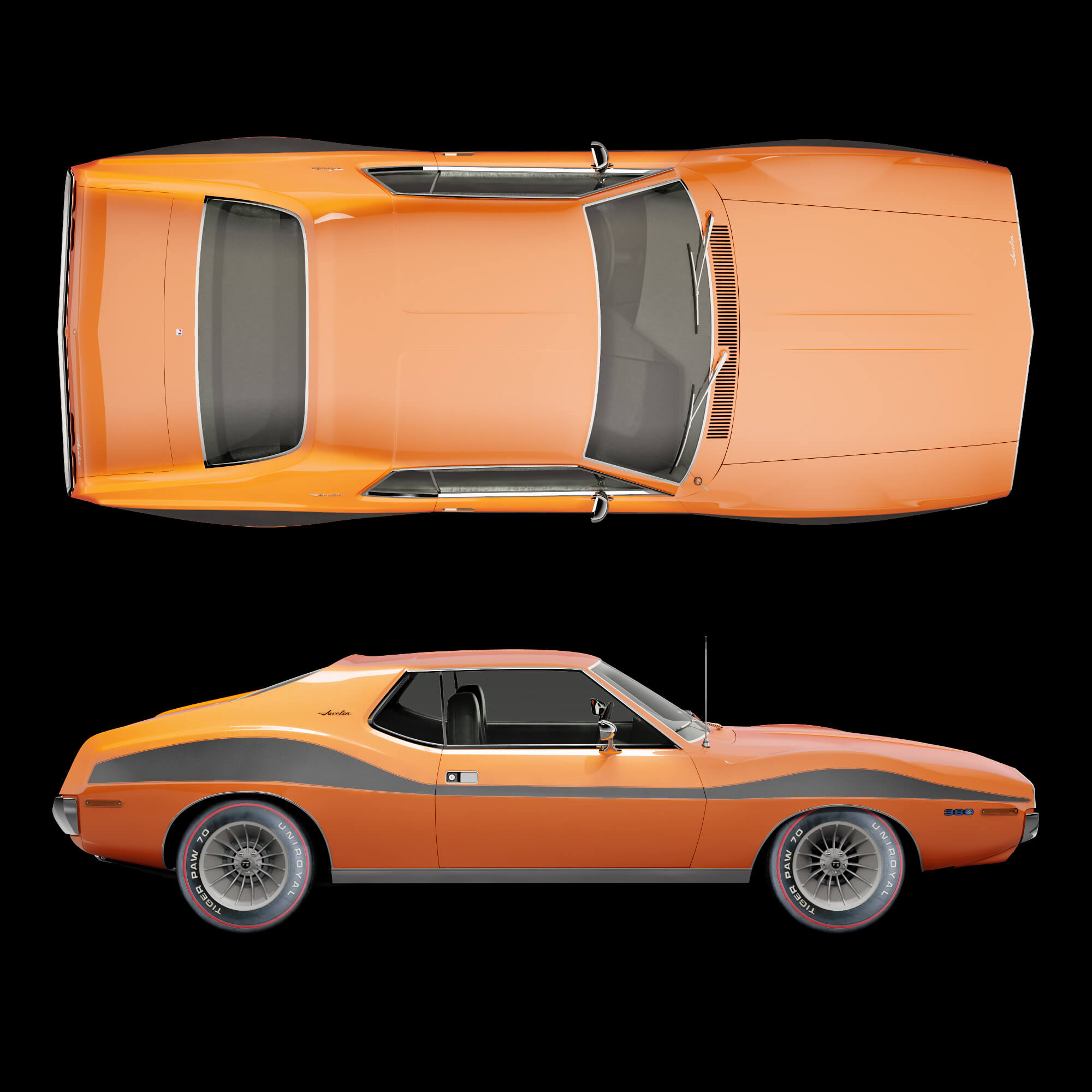 AMC Javelin 1972 - 3D Model by sta_84