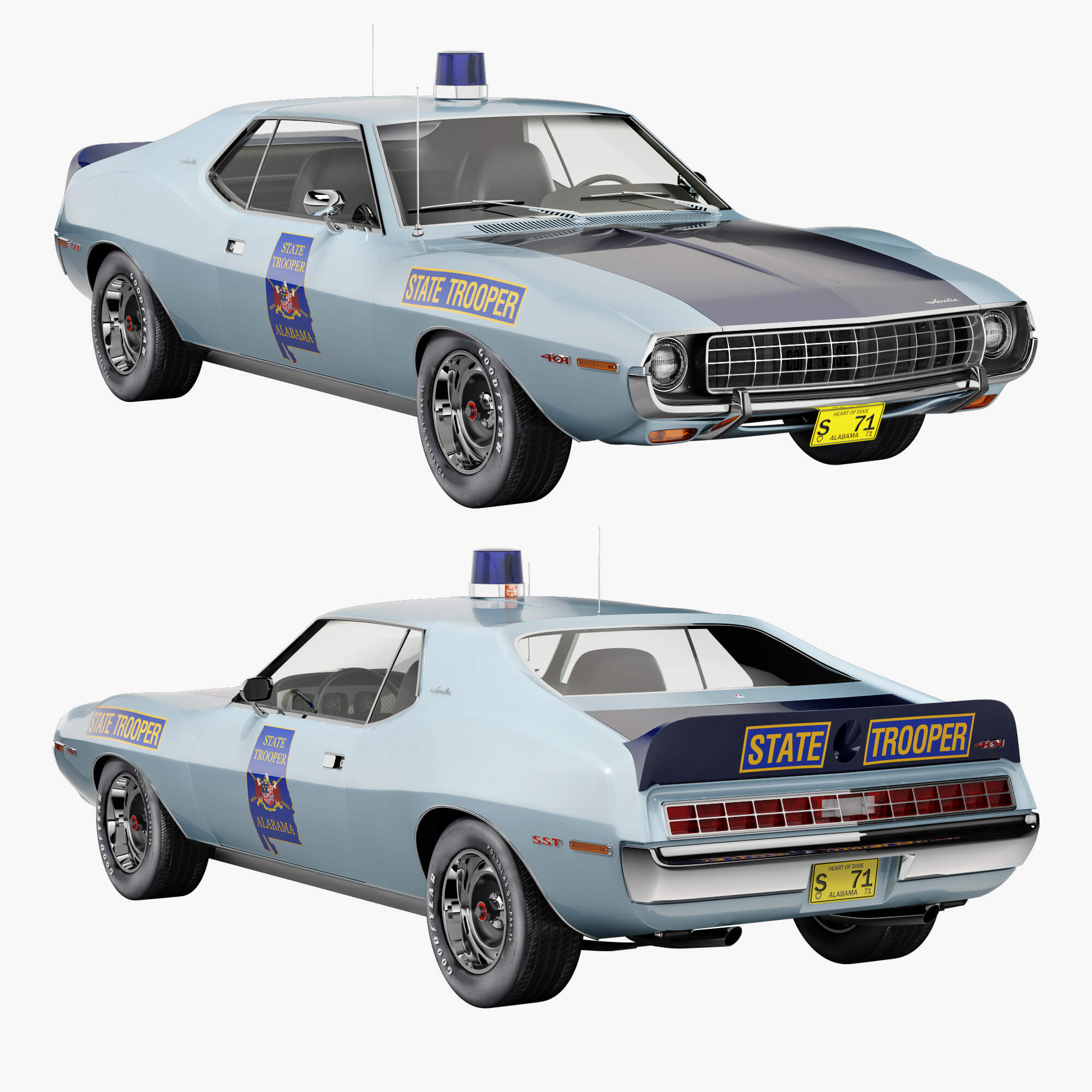 AMC Javelin State Trooper - 3D Model by sta_84
