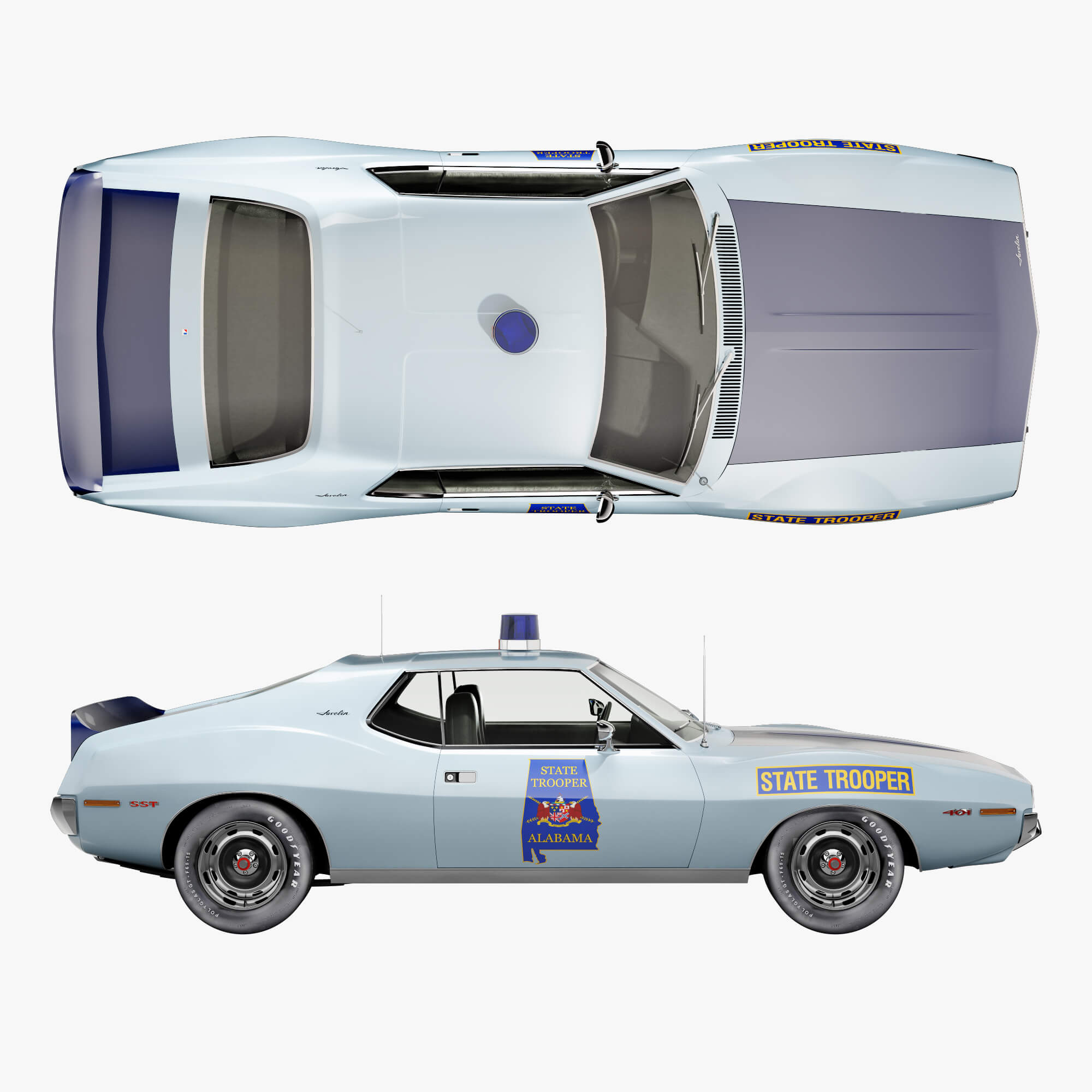 AMC Javelin State Trooper - 3D Model by sta_84