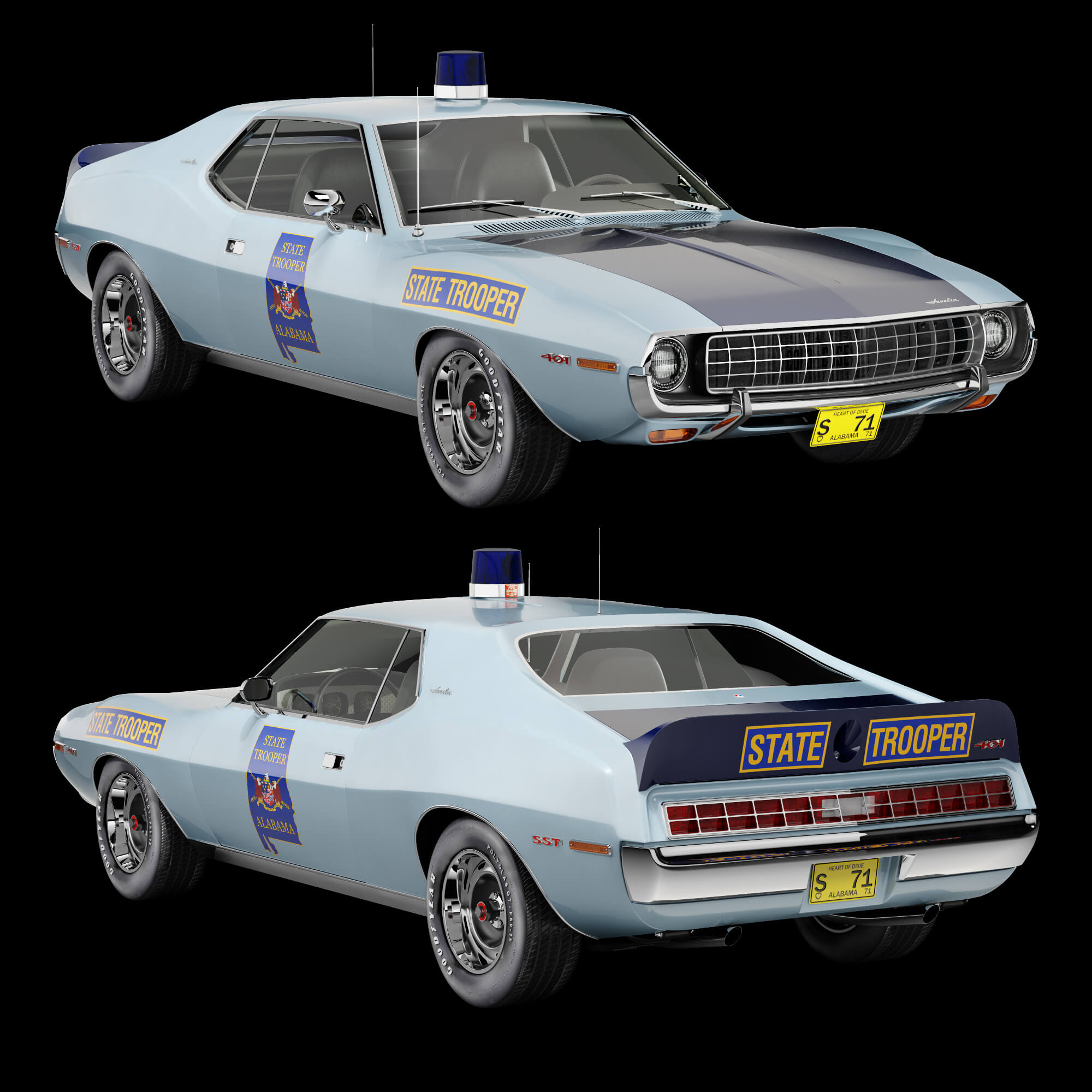 AMC Javelin State Trooper - 3D Model by sta_84