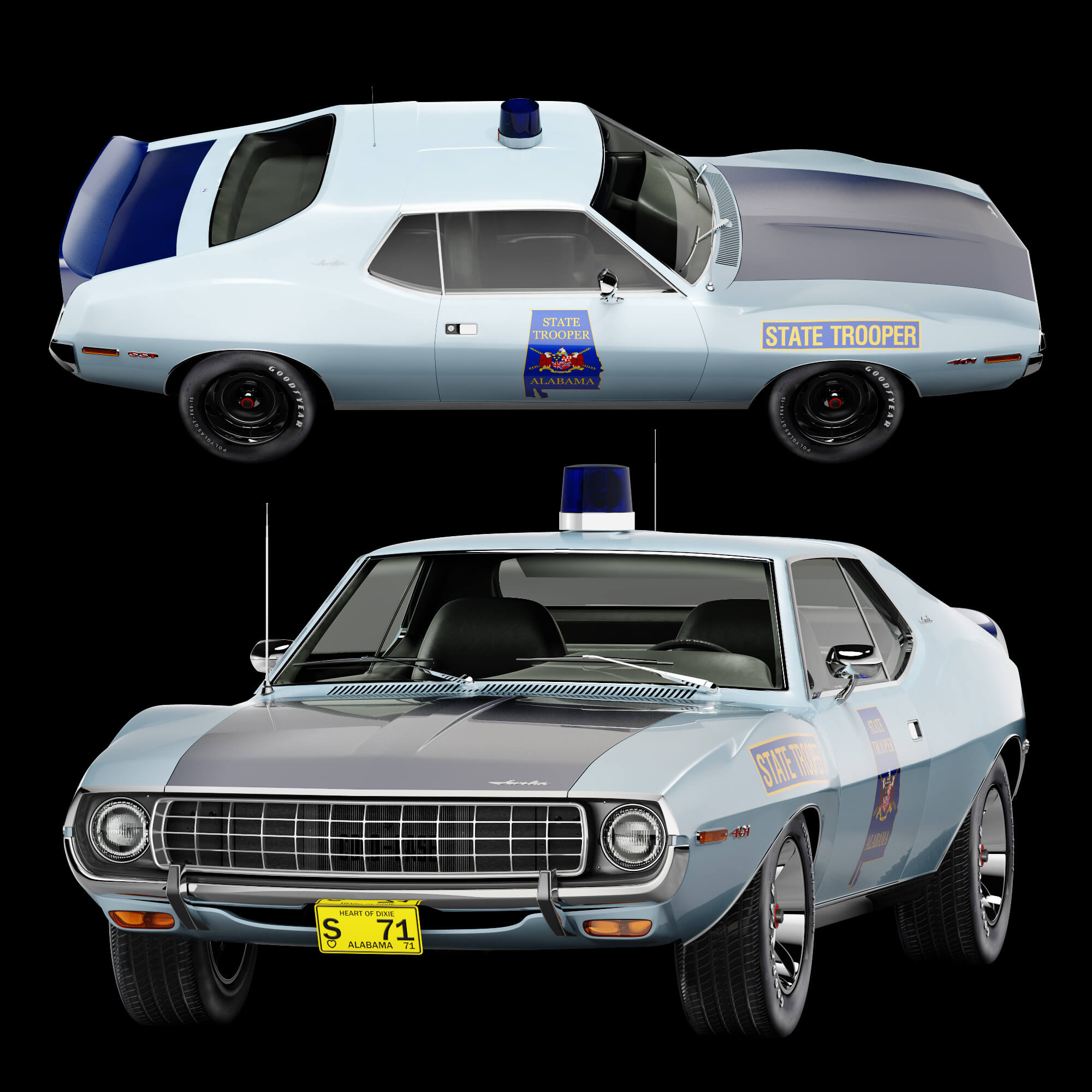 AMC Javelin State Trooper - 3D Model by sta_84