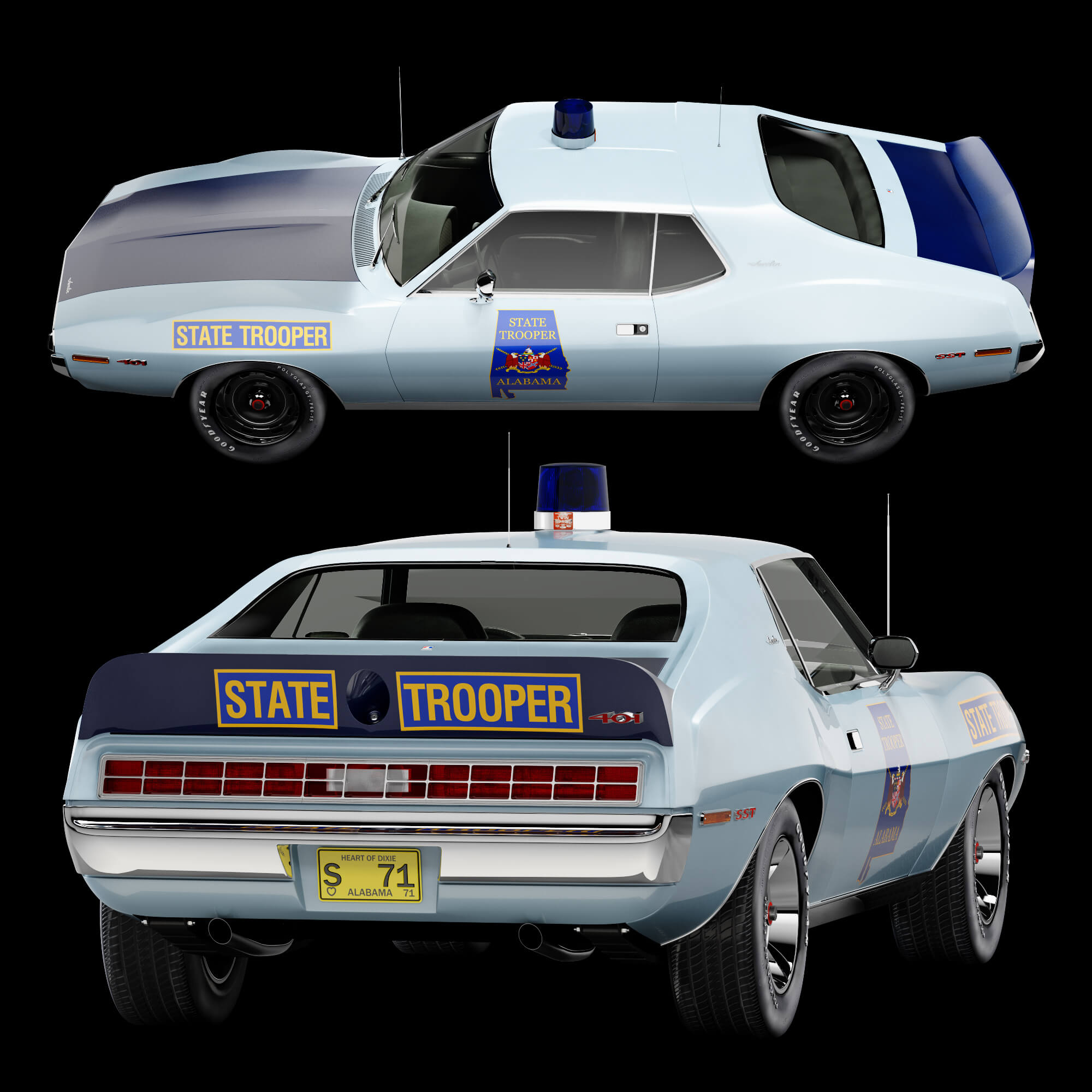 AMC Javelin State Trooper - 3D Model by sta_84