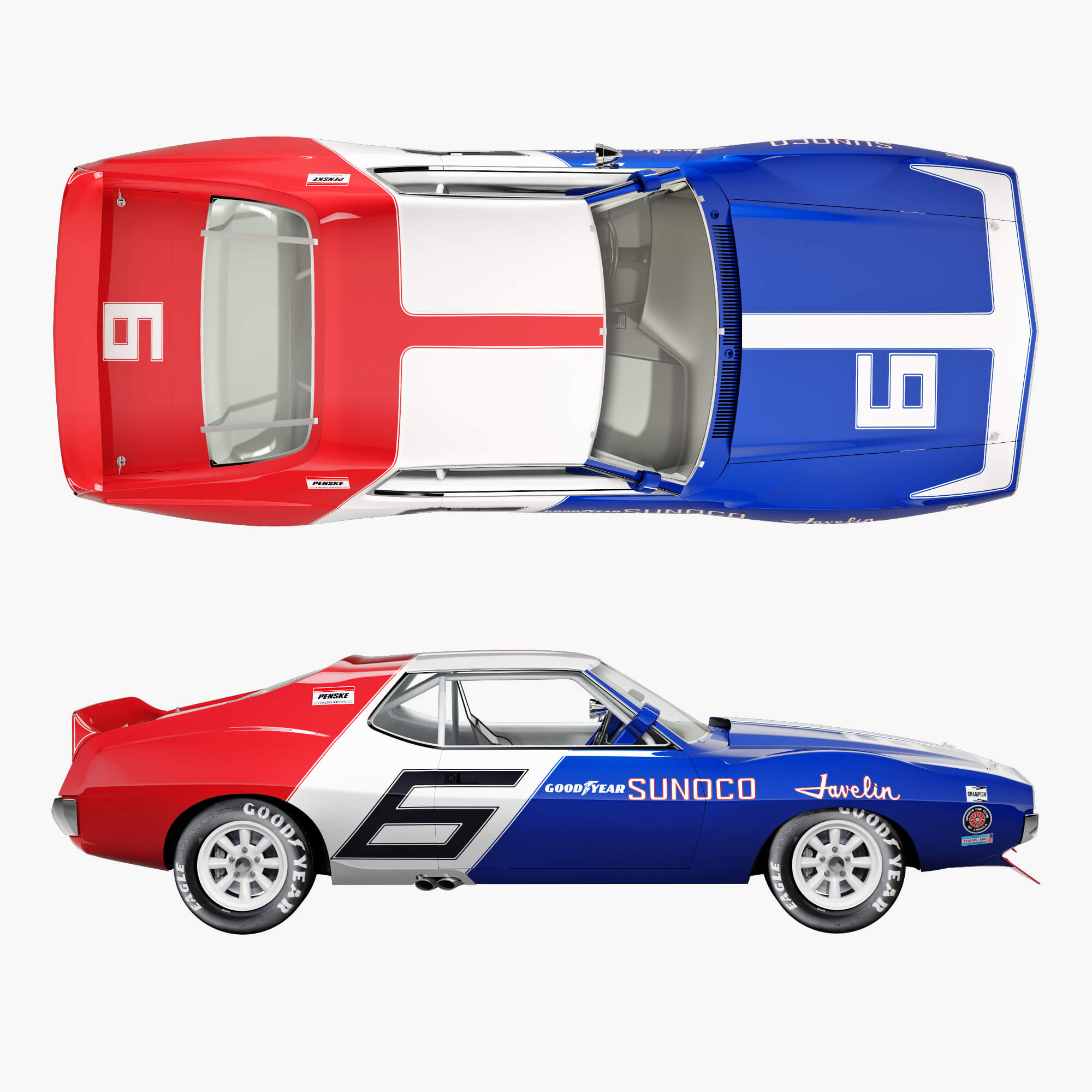 AMC Javelin Sunoco - 3D Model by sta_84