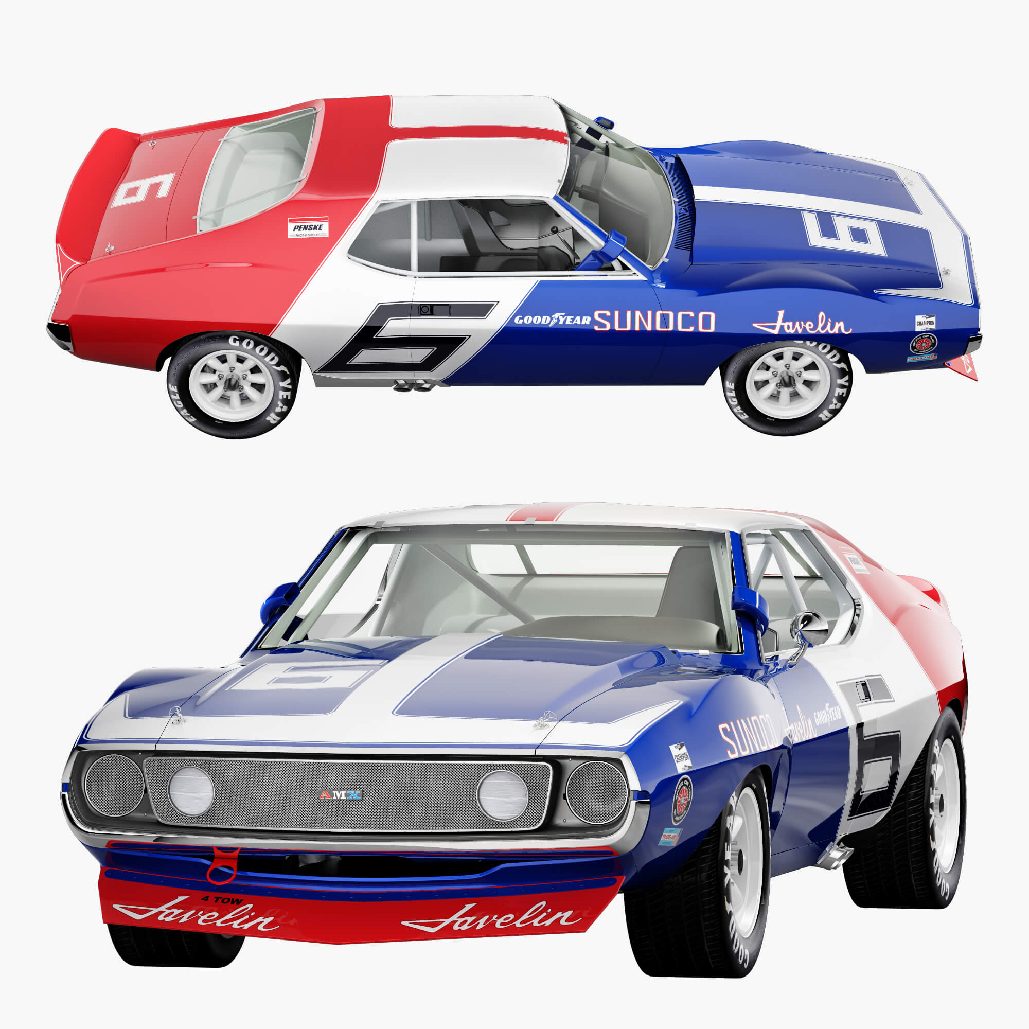 AMC Javelin Sunoco - 3D Model by sta_84