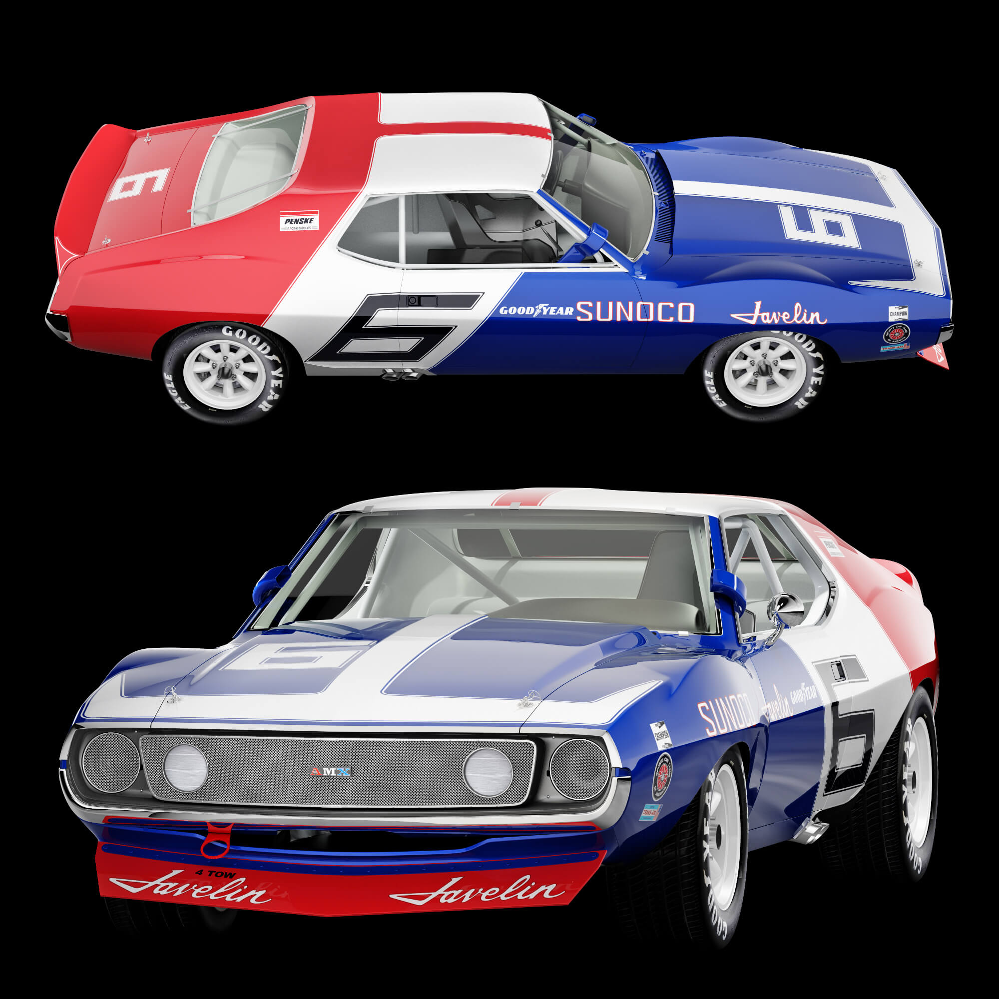 AMC Javelin Sunoco - 3D Model by sta_84