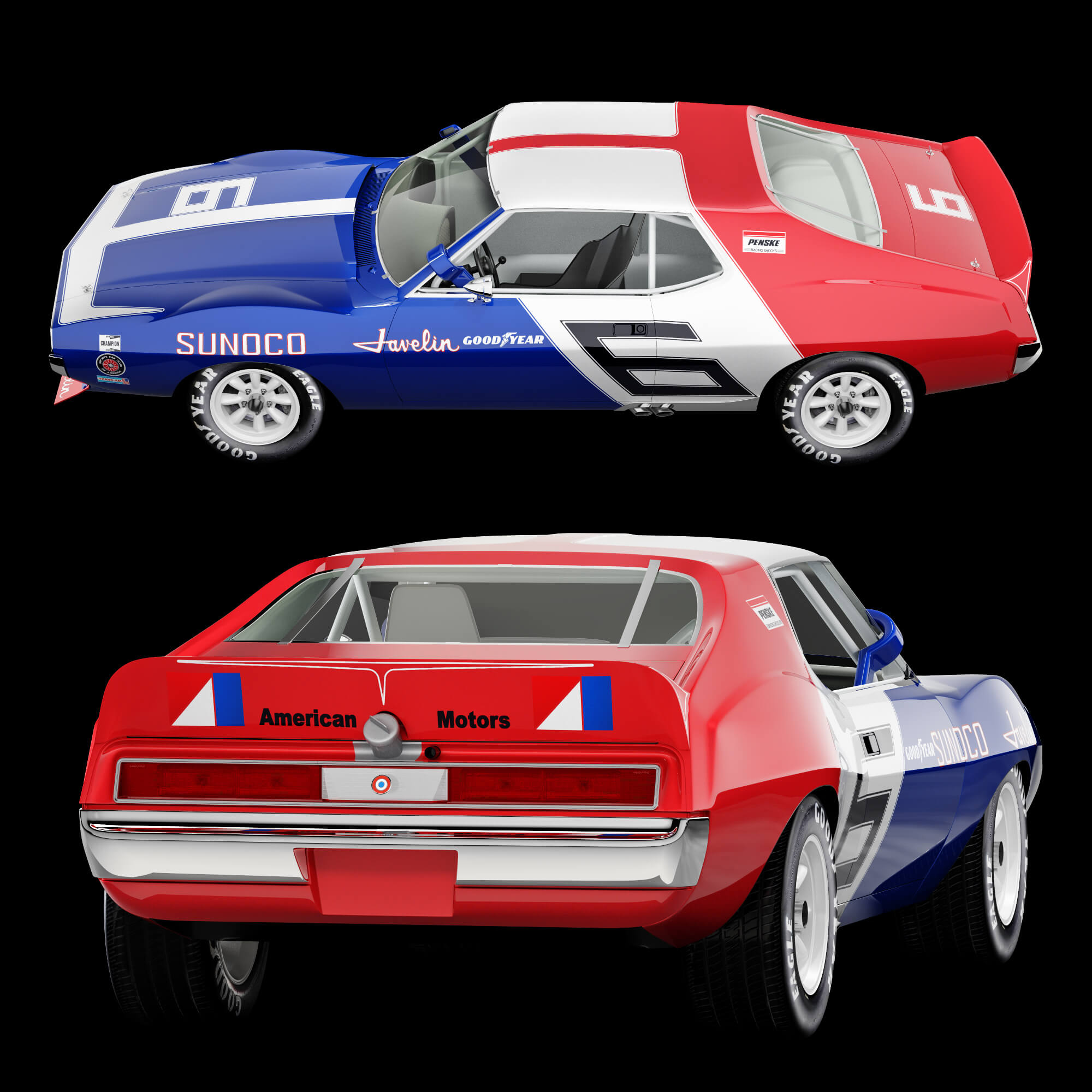 AMC Javelin Sunoco - 3D Model by sta_84