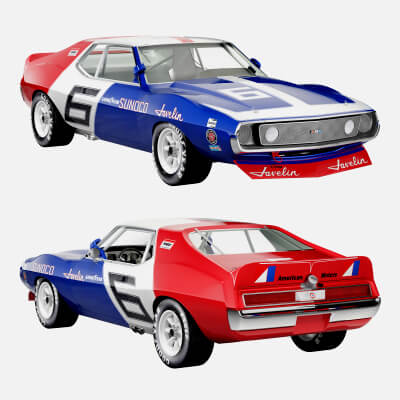 AMC Javelin Sunoco - 3D Model by sta_84