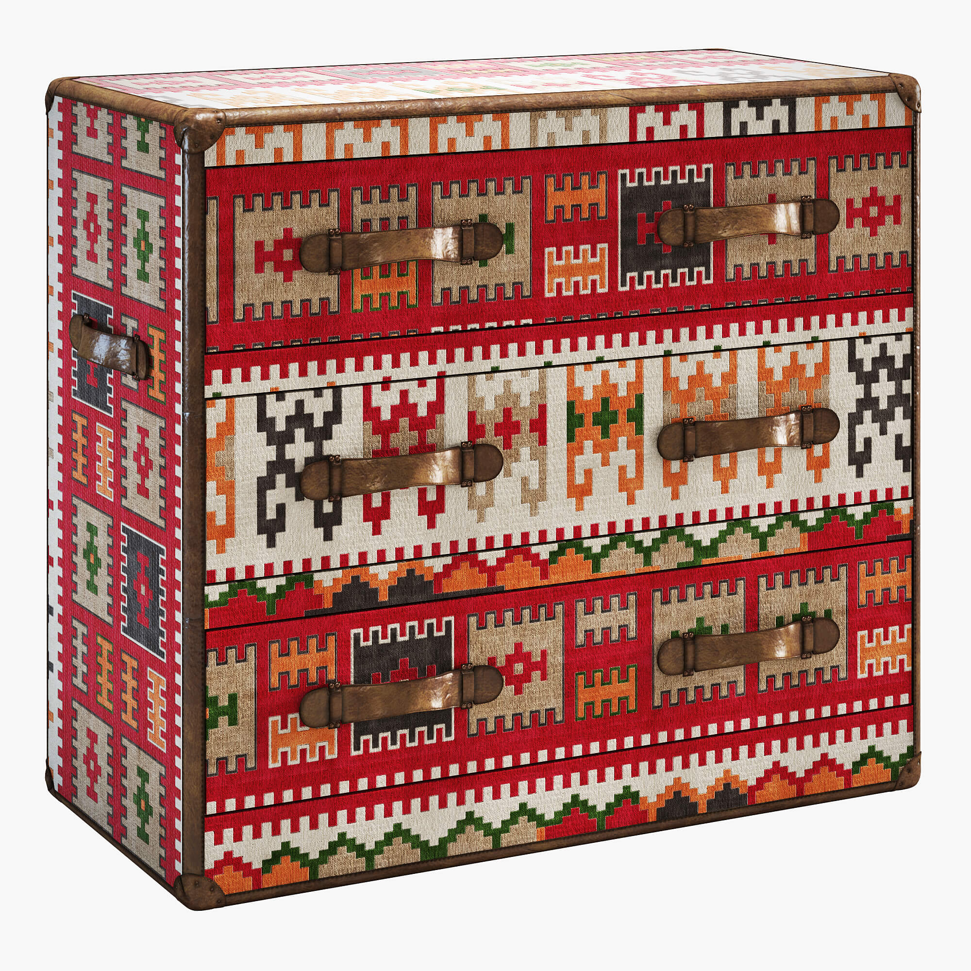 Andrew Martin Kilim Trunk Set - 3D Model by sta_84