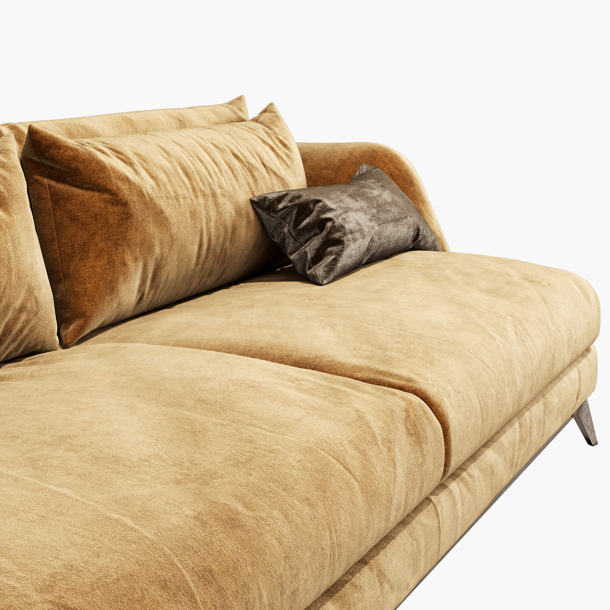 Black Tie Brando Sofa - 3D Model by sta_84