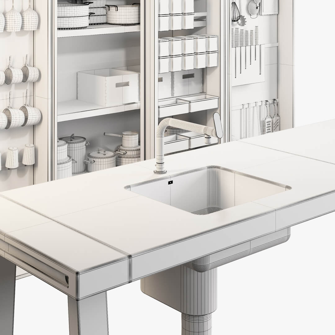 Bulthaup B2 Kitchen - 3D Model by sta_84