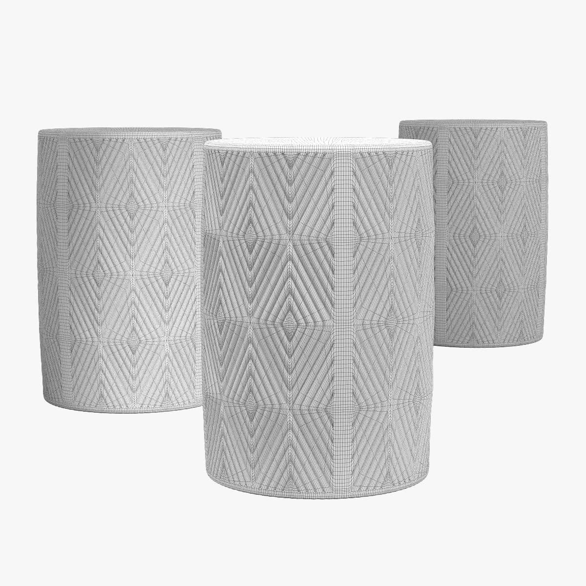 Bungalow Rose Ruyle Garden Stool - 3D Model by sta_84