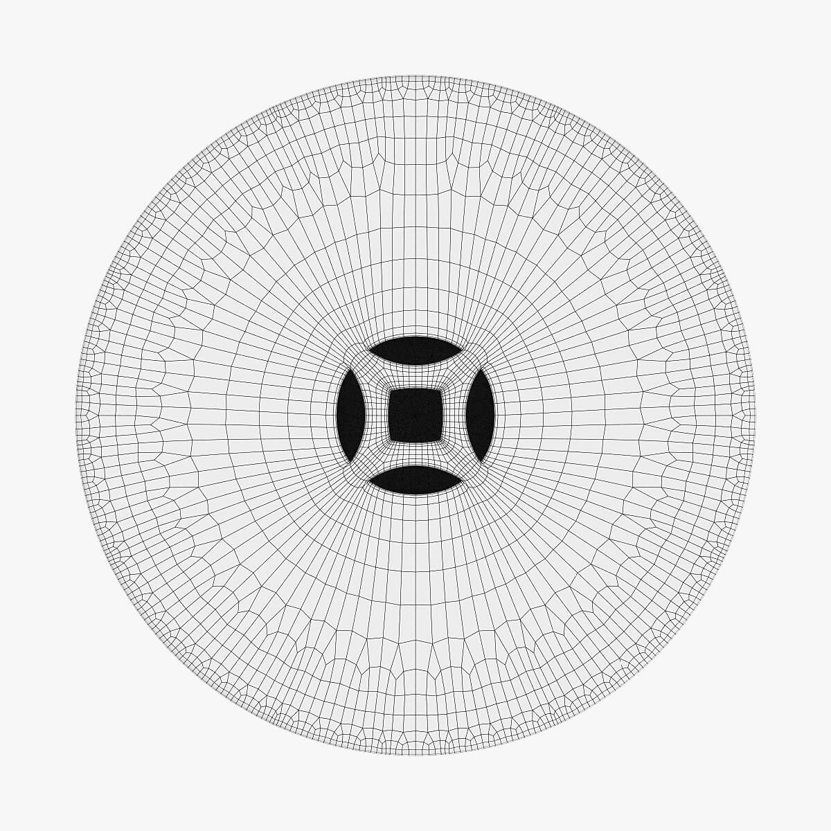 Bungalow Rose Ruyle Garden Stool - 3D Model by sta_84