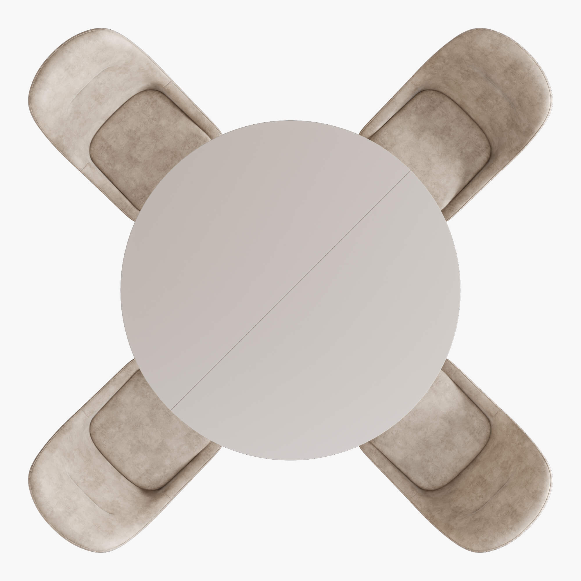 Carveli Dining Set Veluto Chair Vetro Mebel Tml Table - 3D Model by sta_84