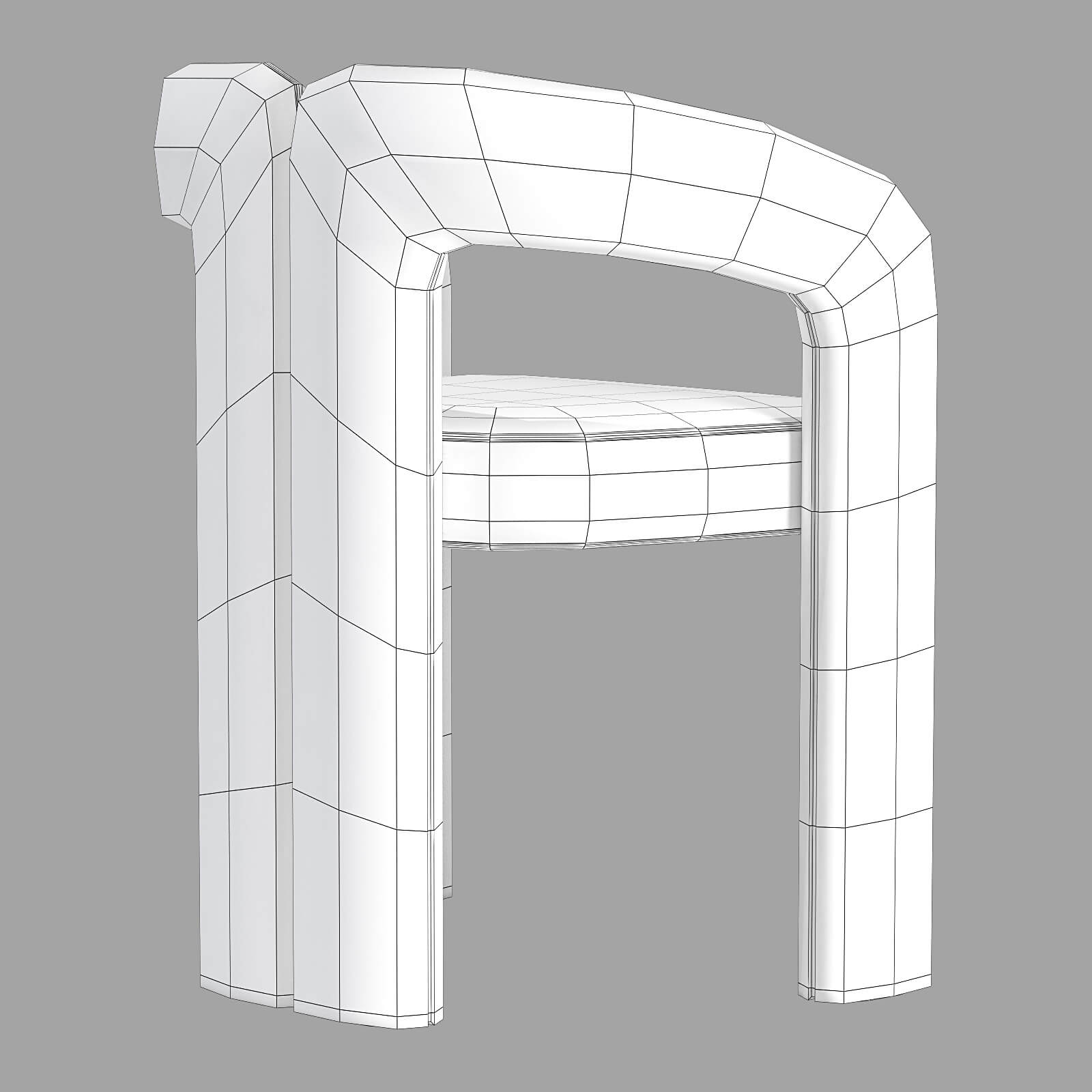 Cassina Dudet Chair - 3D Model by sta_84