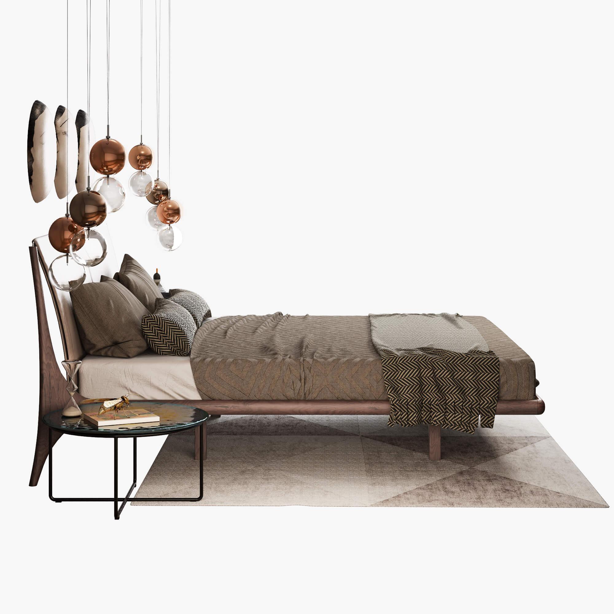 Cattelan Italia Nelson Bed Set - 3D Model by sta_84