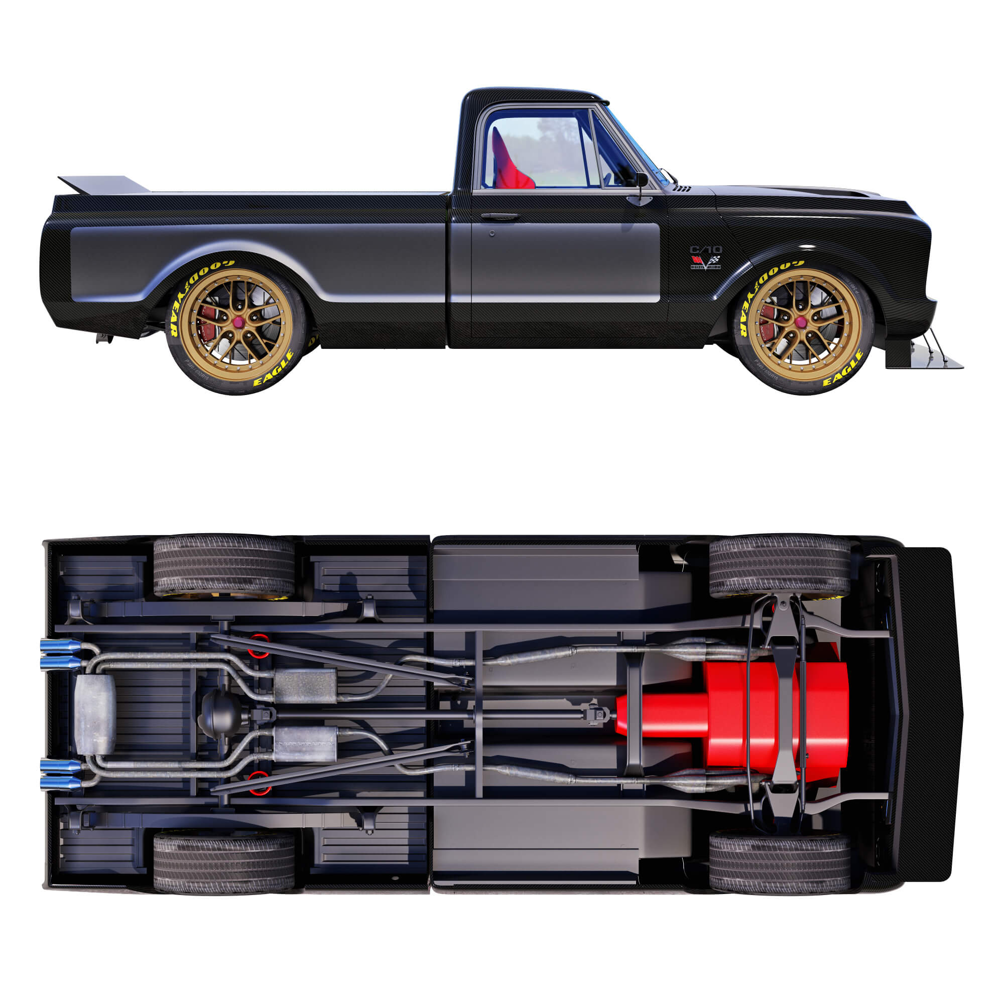 Chevrolet C10 1967 Racing - 3D Model by sta_84
