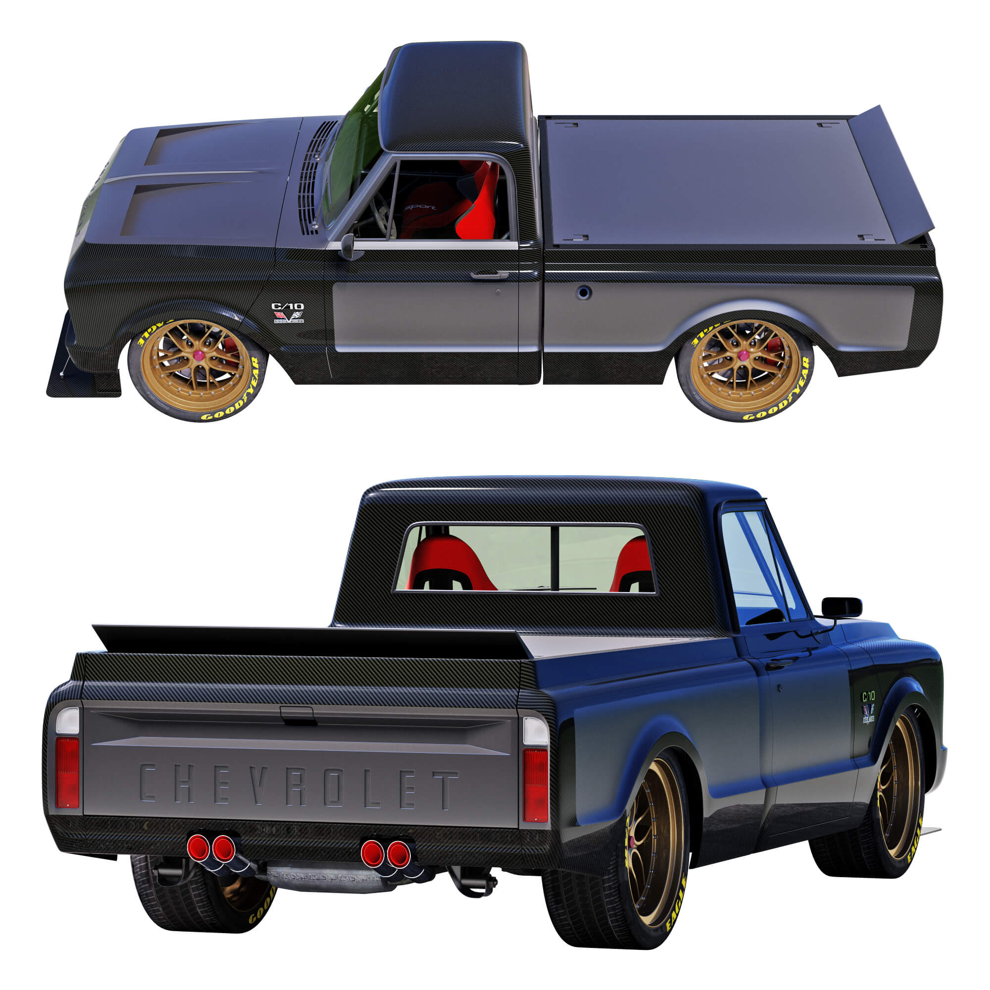Chevrolet C10 1967 Racing - 3D Model by sta_84