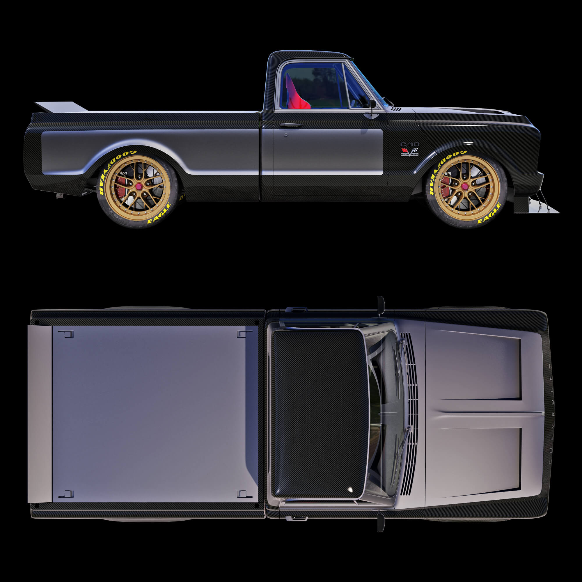 Chevrolet C10 1967 Racing - 3D Model by sta_84