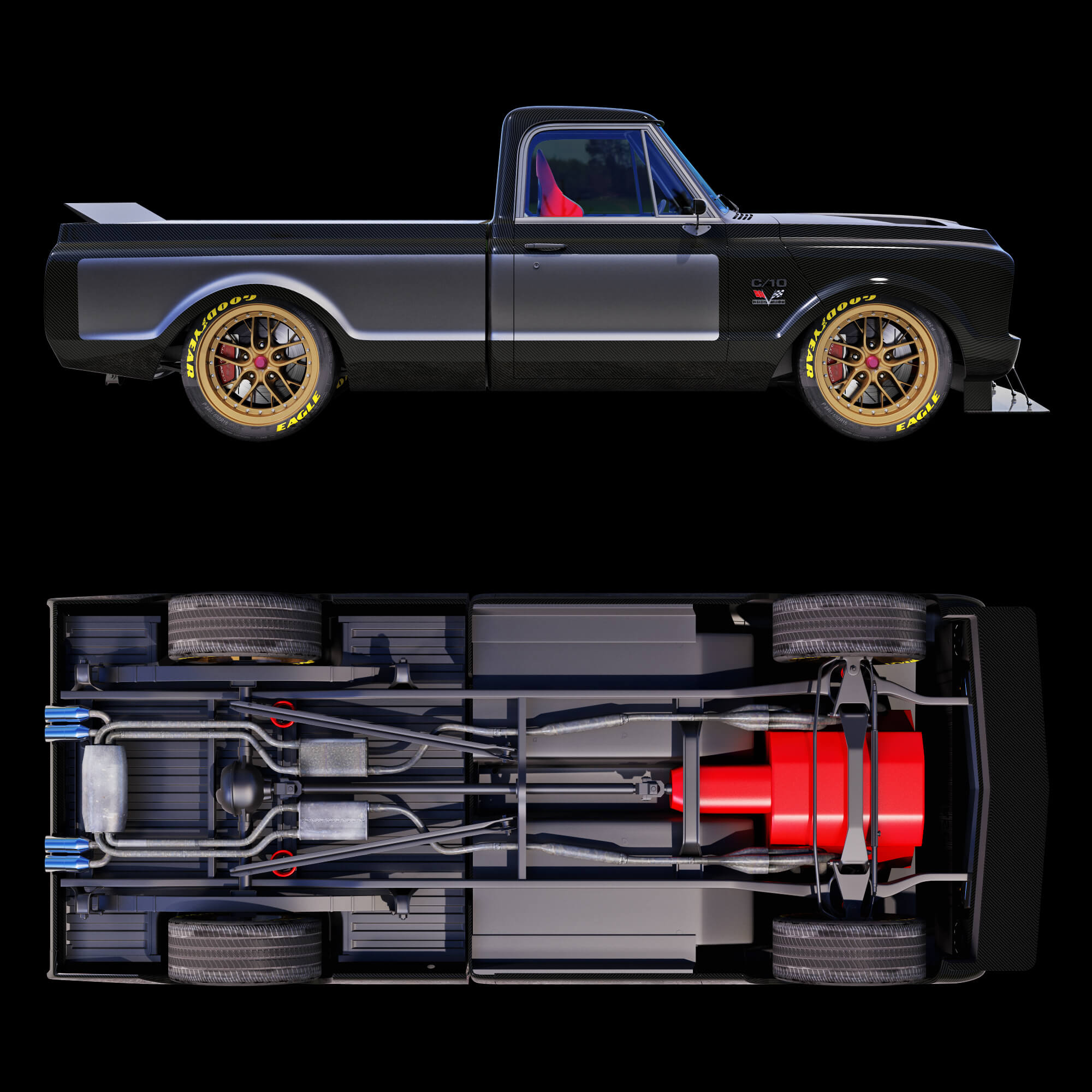 Chevrolet C10 1967 Racing - 3D Model by sta_84
