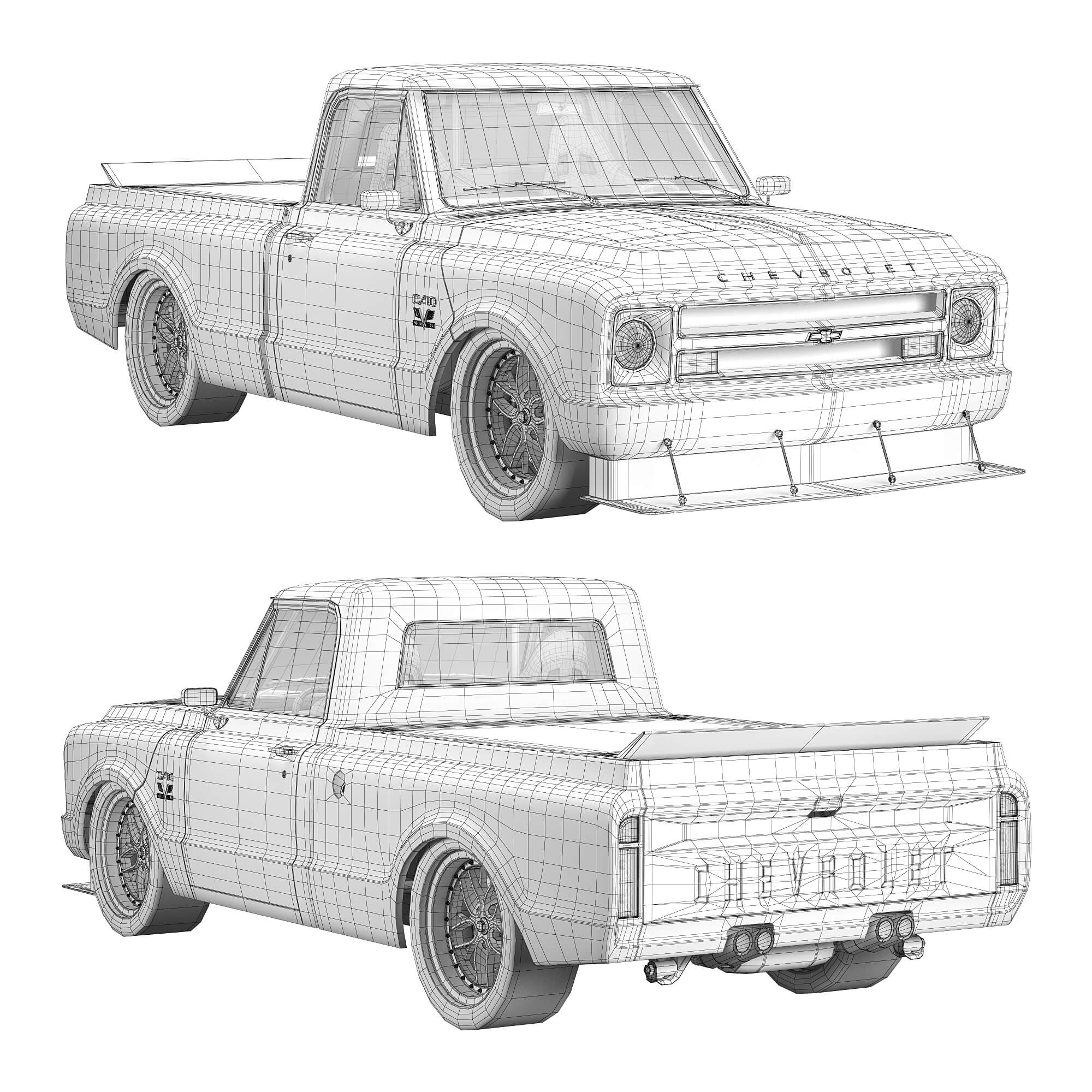 Chevrolet C10 1967 Racing - 3D Model by sta_84
