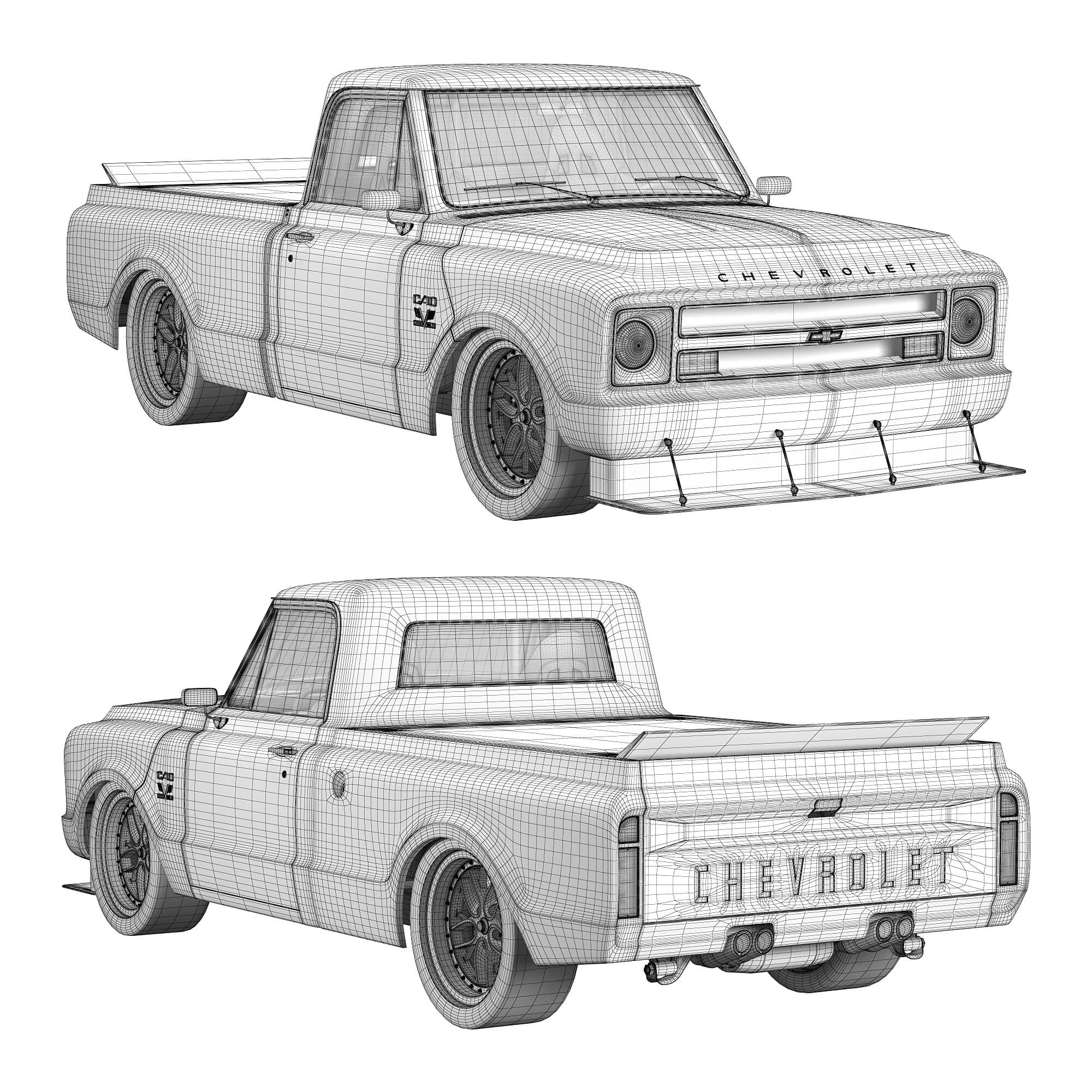 Chevrolet C10 1967 Racing - 3D Model by sta_84