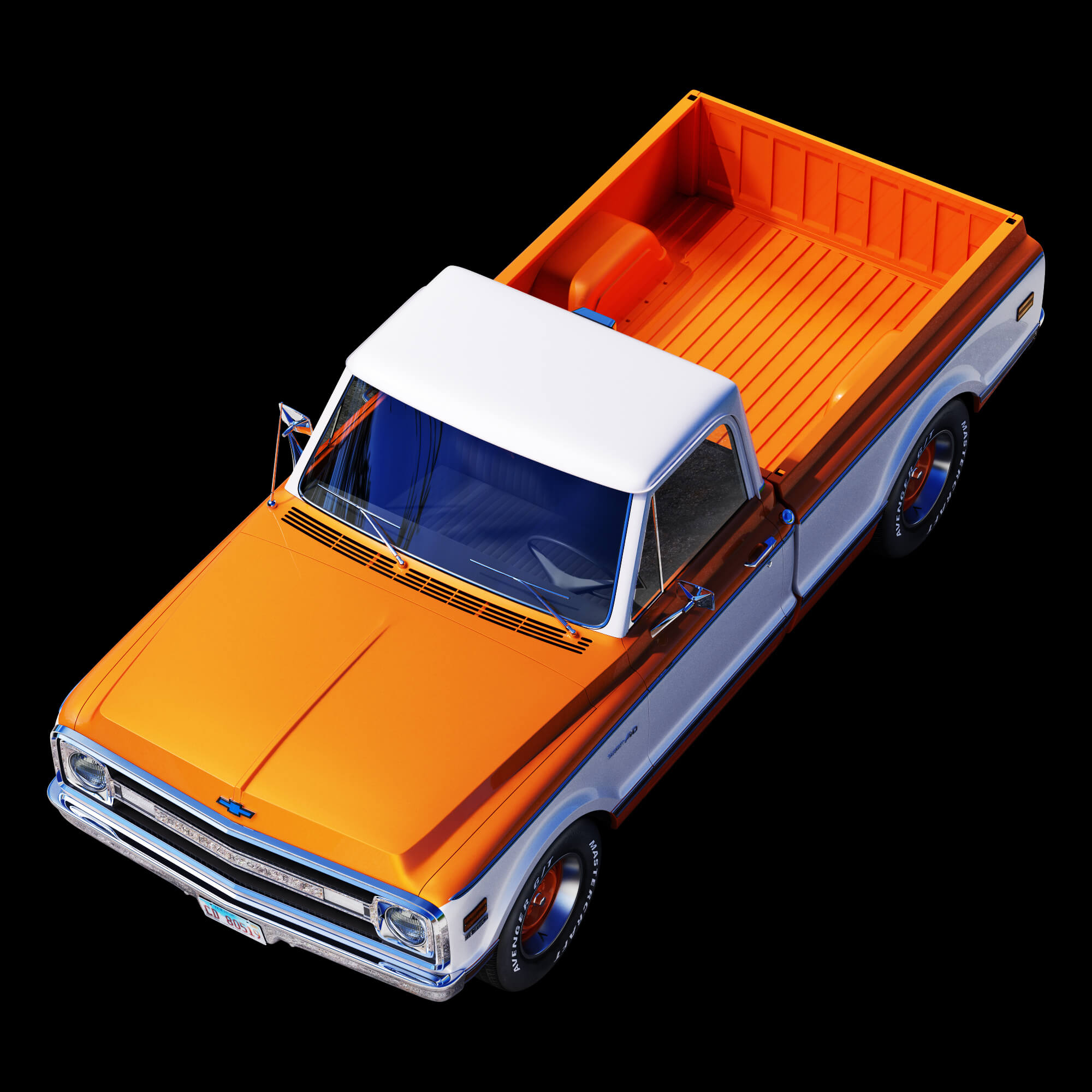Chevrolet C10 1969 - 3D Model by sta_84