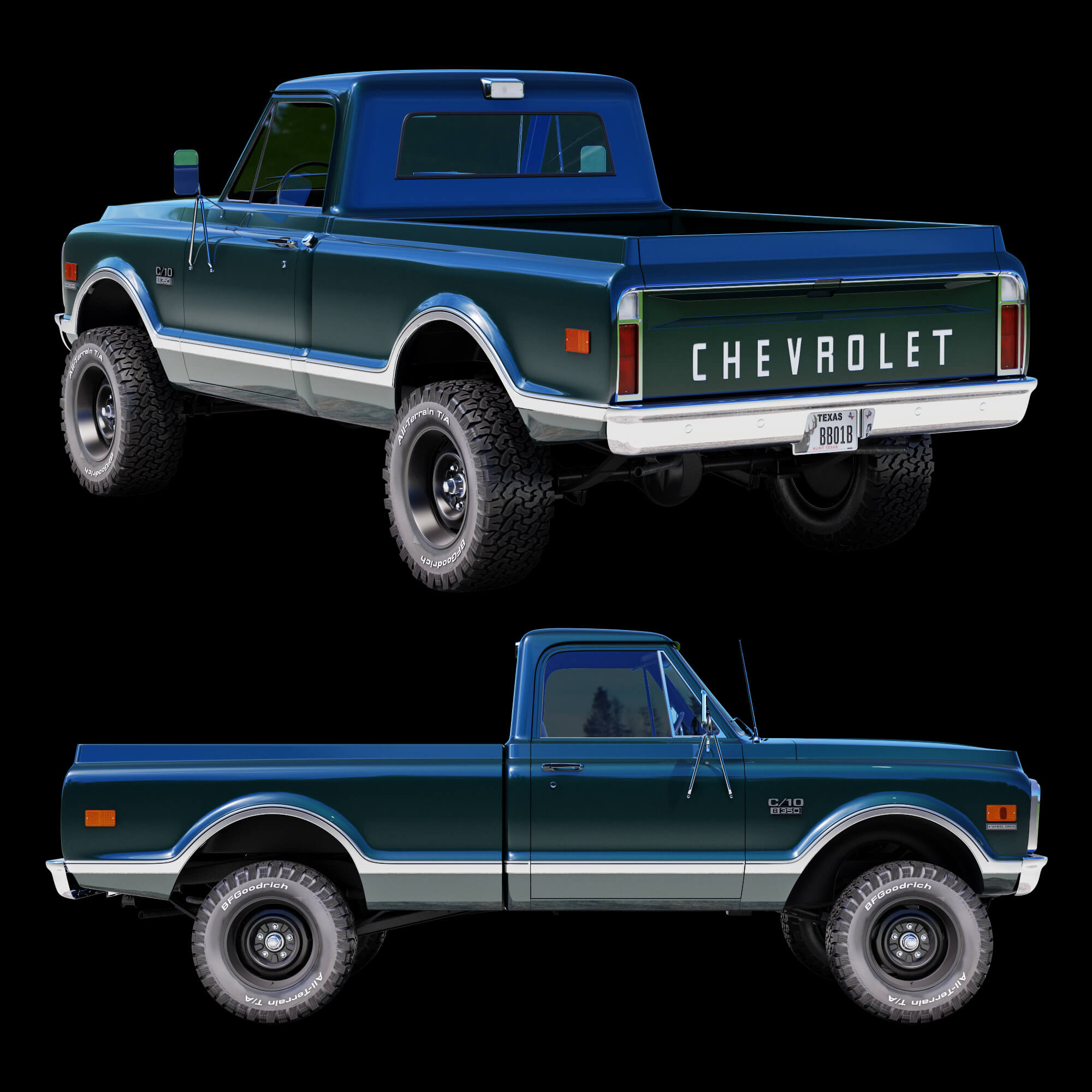 Chevrolet C10 1970 - 3D Model by sta_84