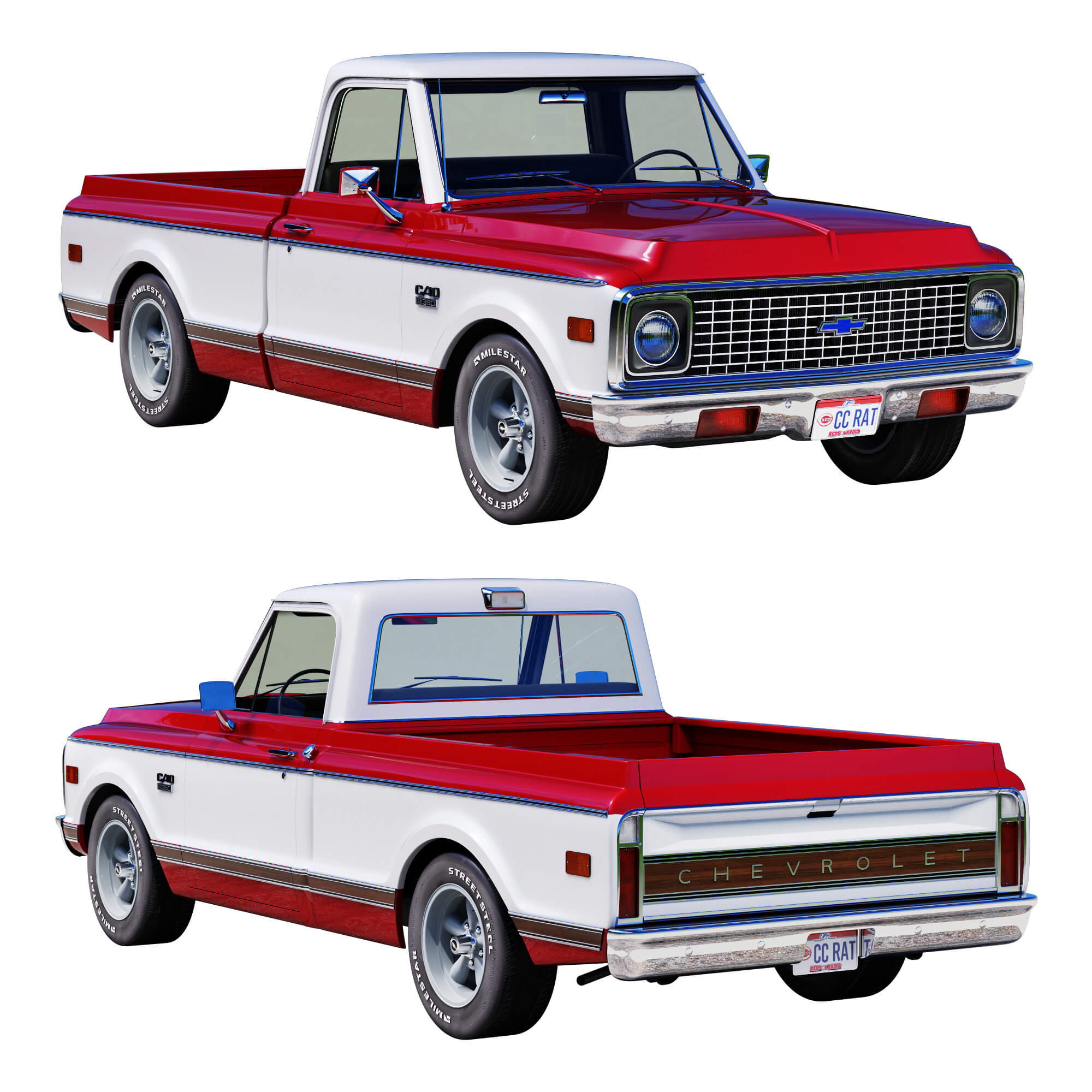 Chevrolet C10 1971 - 3D Model by sta_84