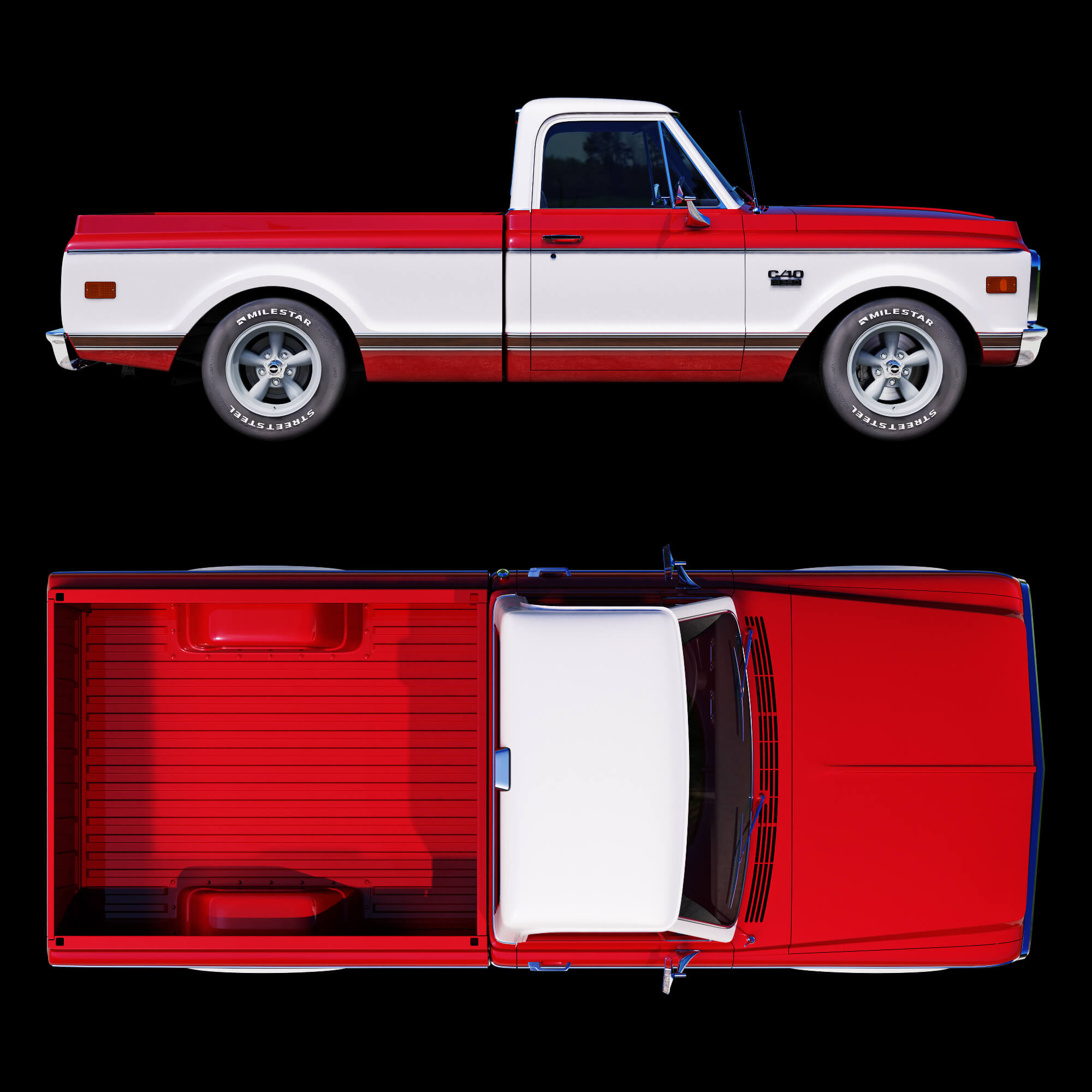 Chevrolet C10 1971 - 3D Model by sta_84