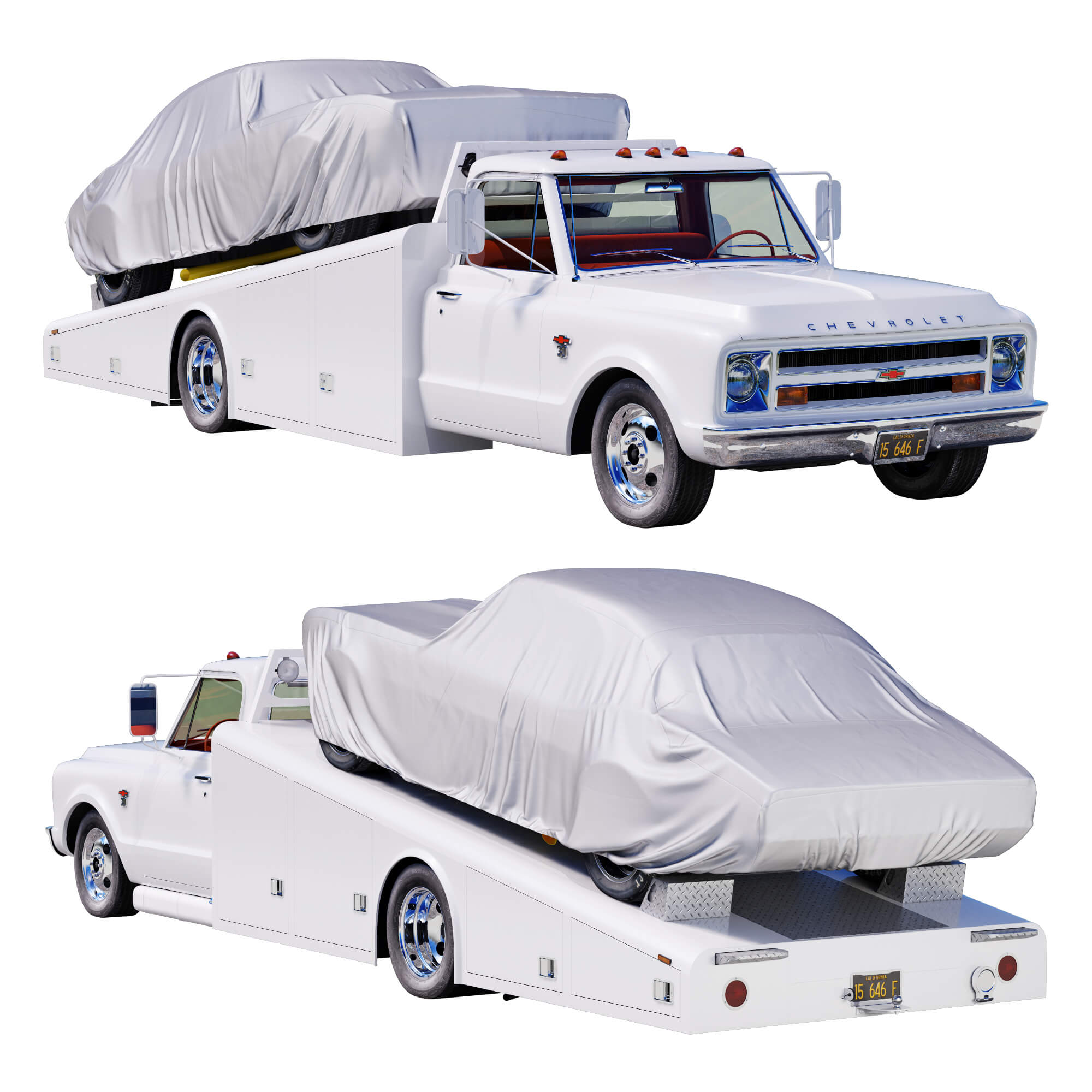 Chevrolet C30 1967 Ramp Truck - 3D Model by sta_84